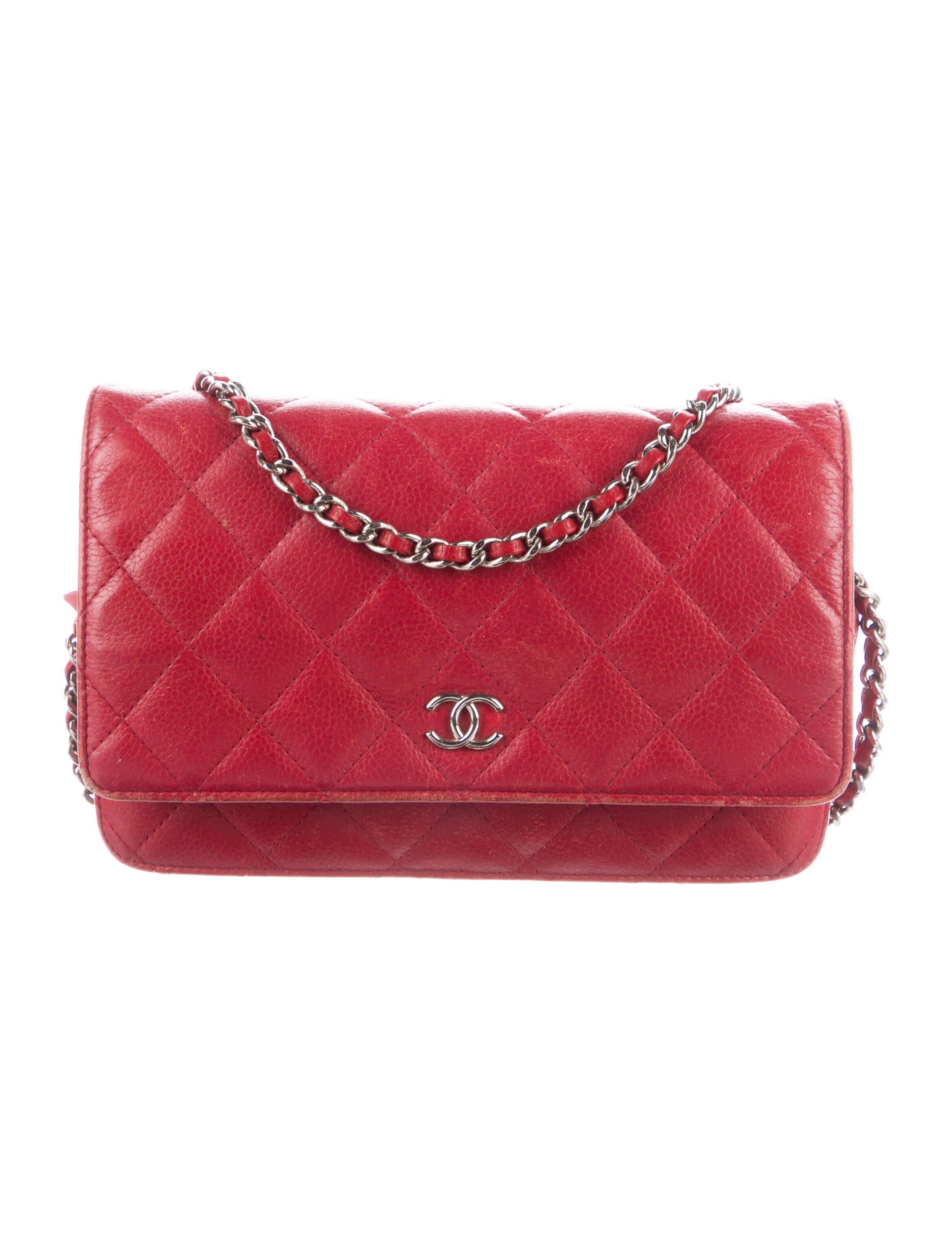 Chanel Classic Quilted Wallet On Chain - Pink Crossbody Bags, Handbags ...