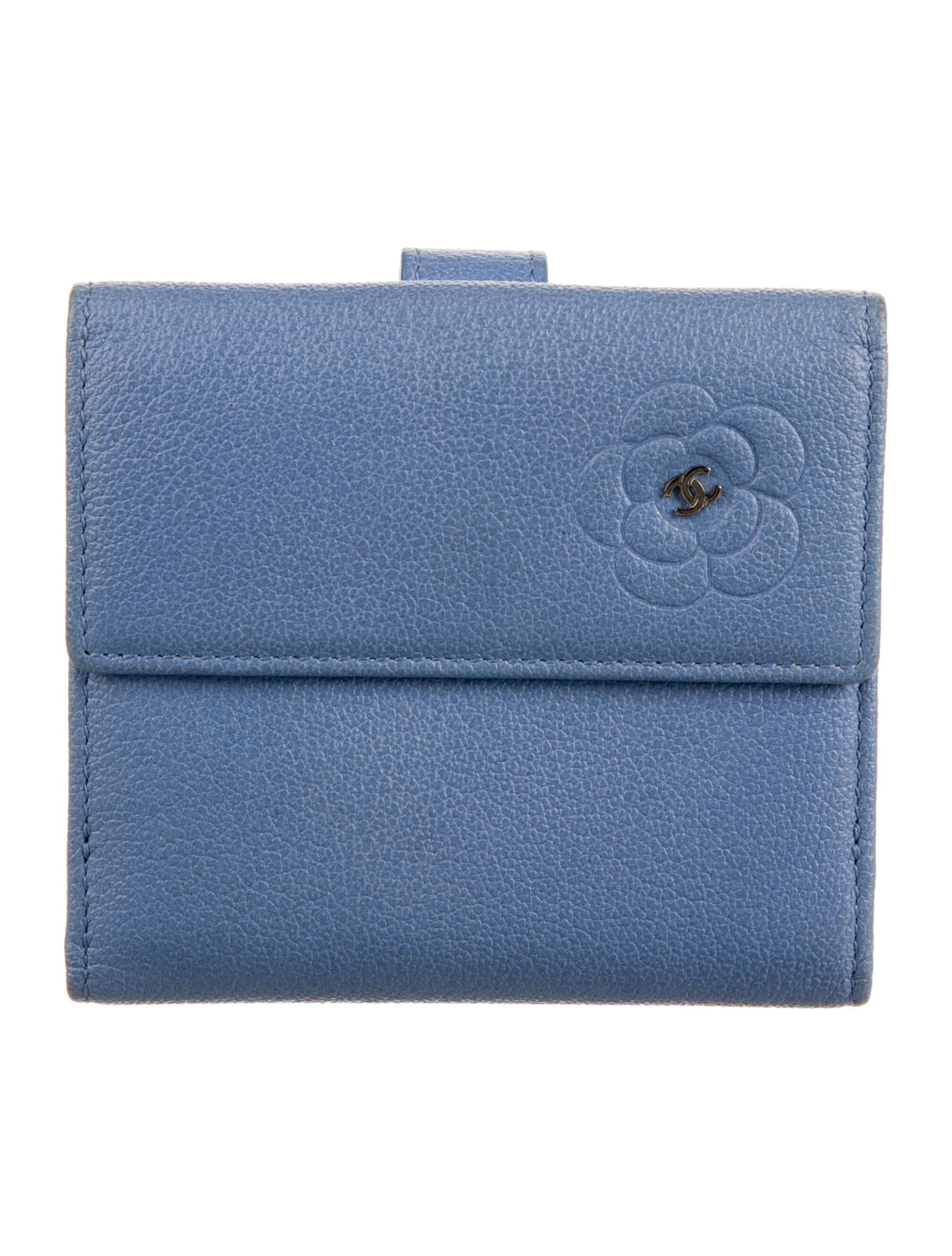 Chanel Leather Compact Wallet - Blue Wallets, Accessories - CHA719965 ...