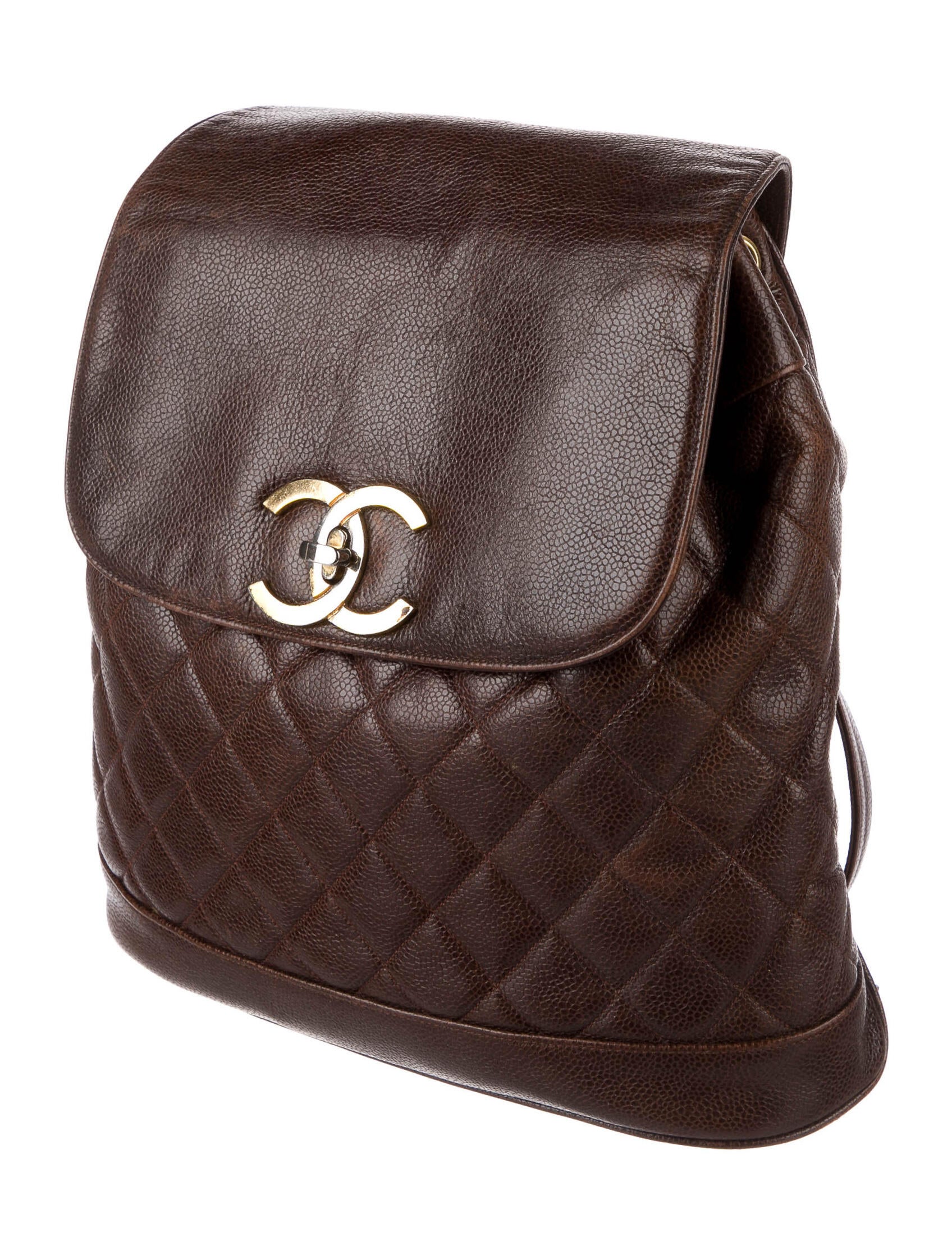 Chanel Quilted Leather Backpack - Brown Backpacks, Handbags - CHA144911 ...