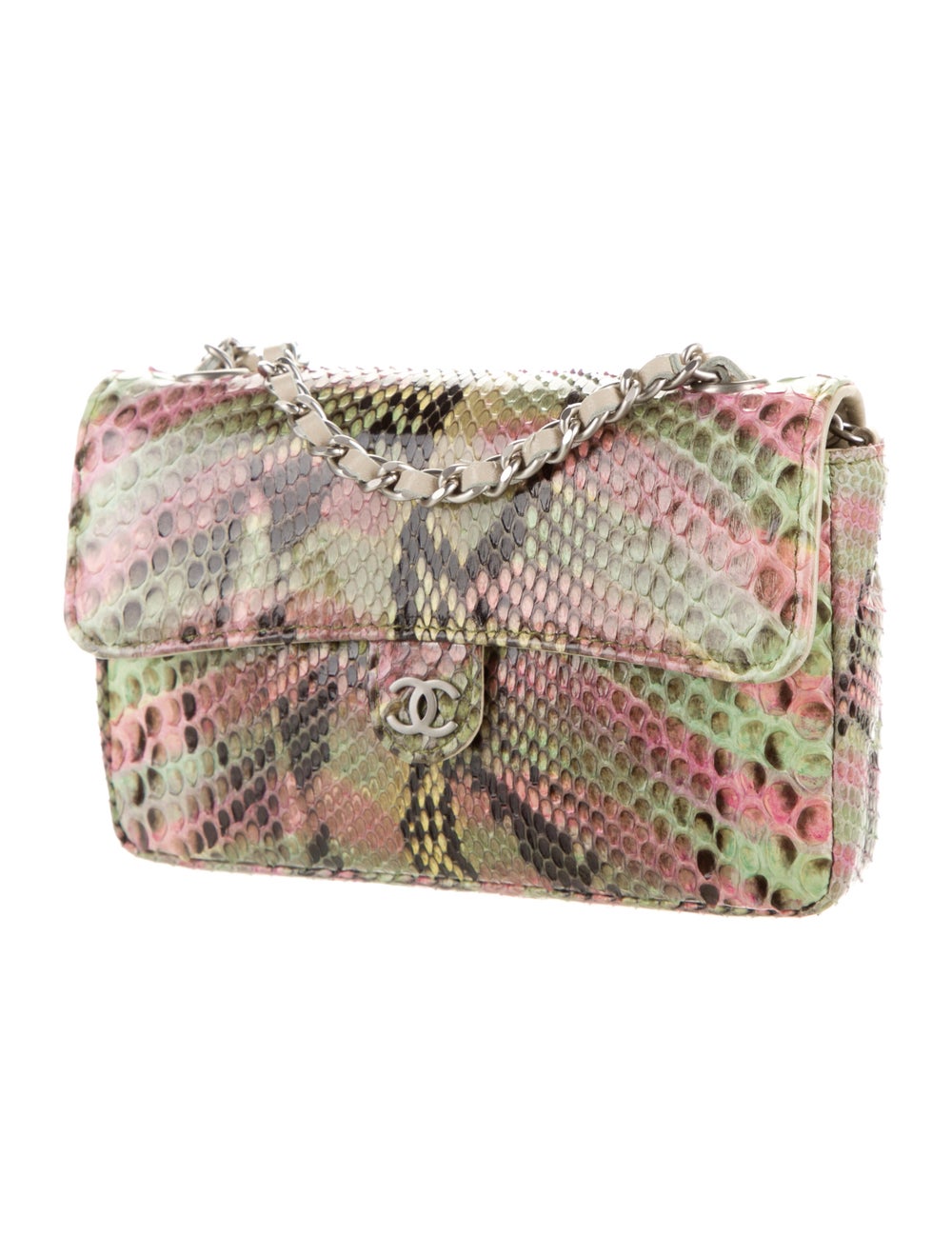 Chanel Mini Convertible Python Flap Bag - Gem