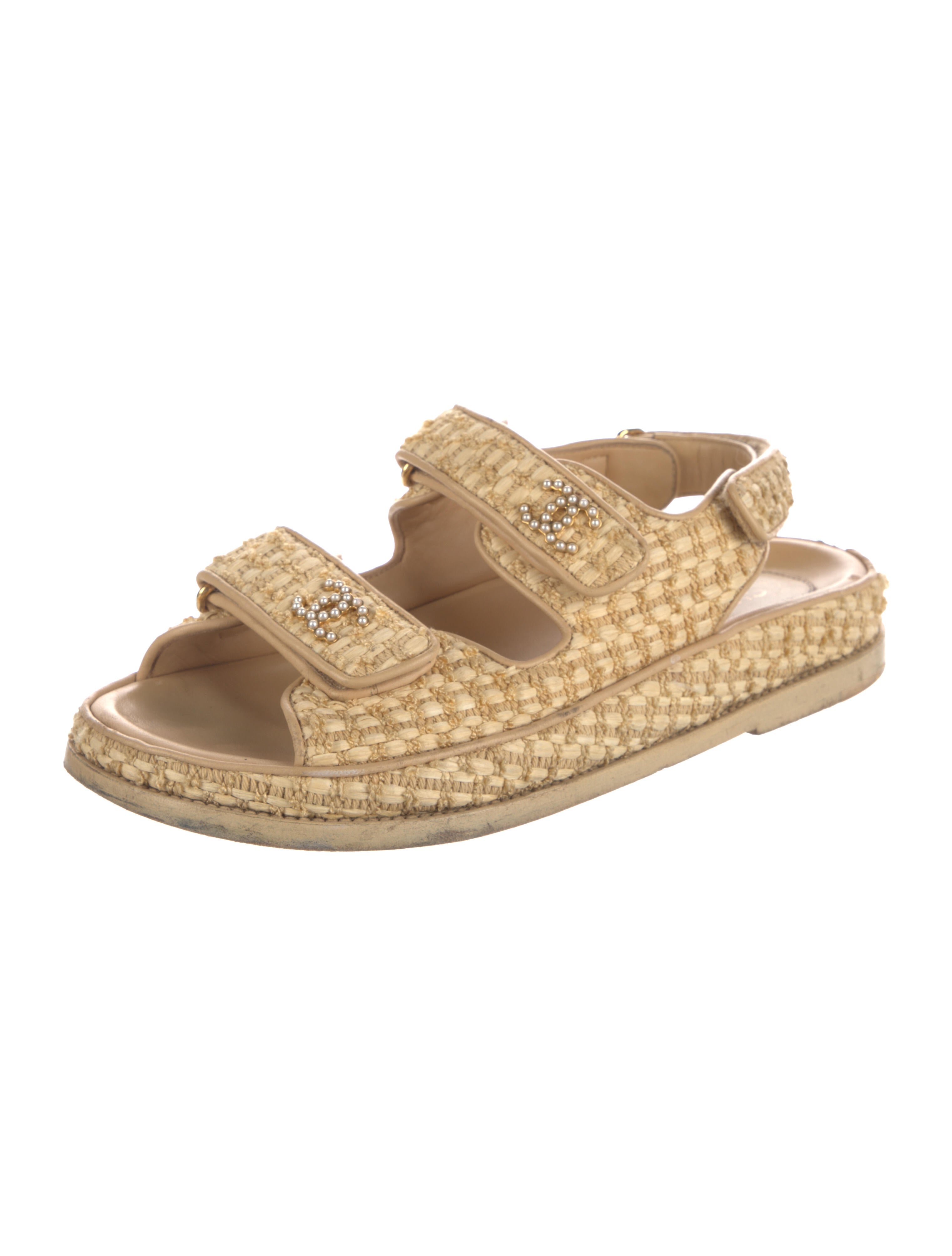 Chanel Chain-Link Sandals - Neutrals Sandals, Shoes - CHA93450 | The ...