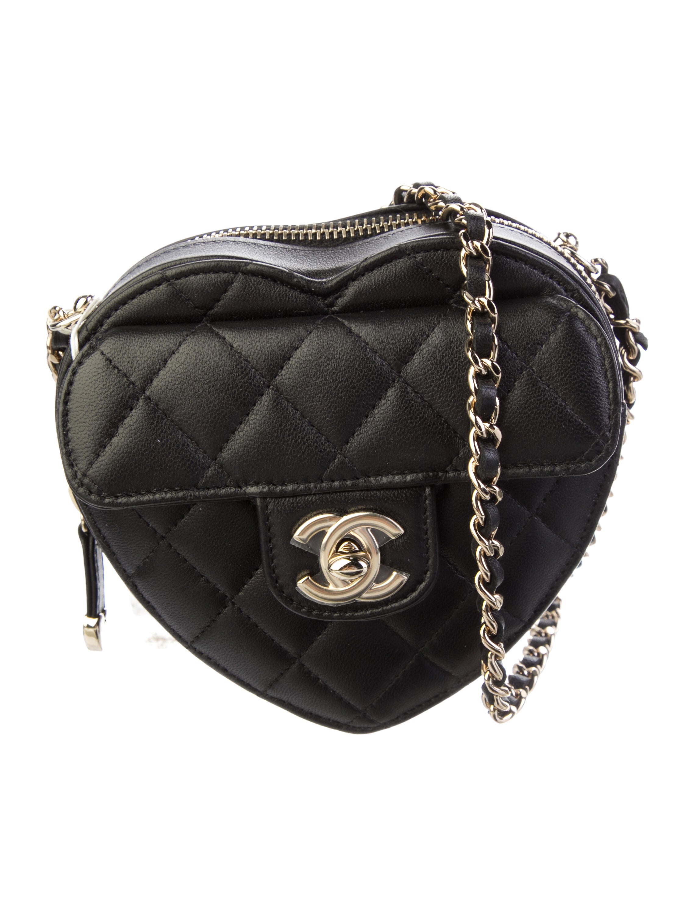 Chanel 2022 CC in Love Mini Heart Bag - Black Mini Bags, Handbags ...
