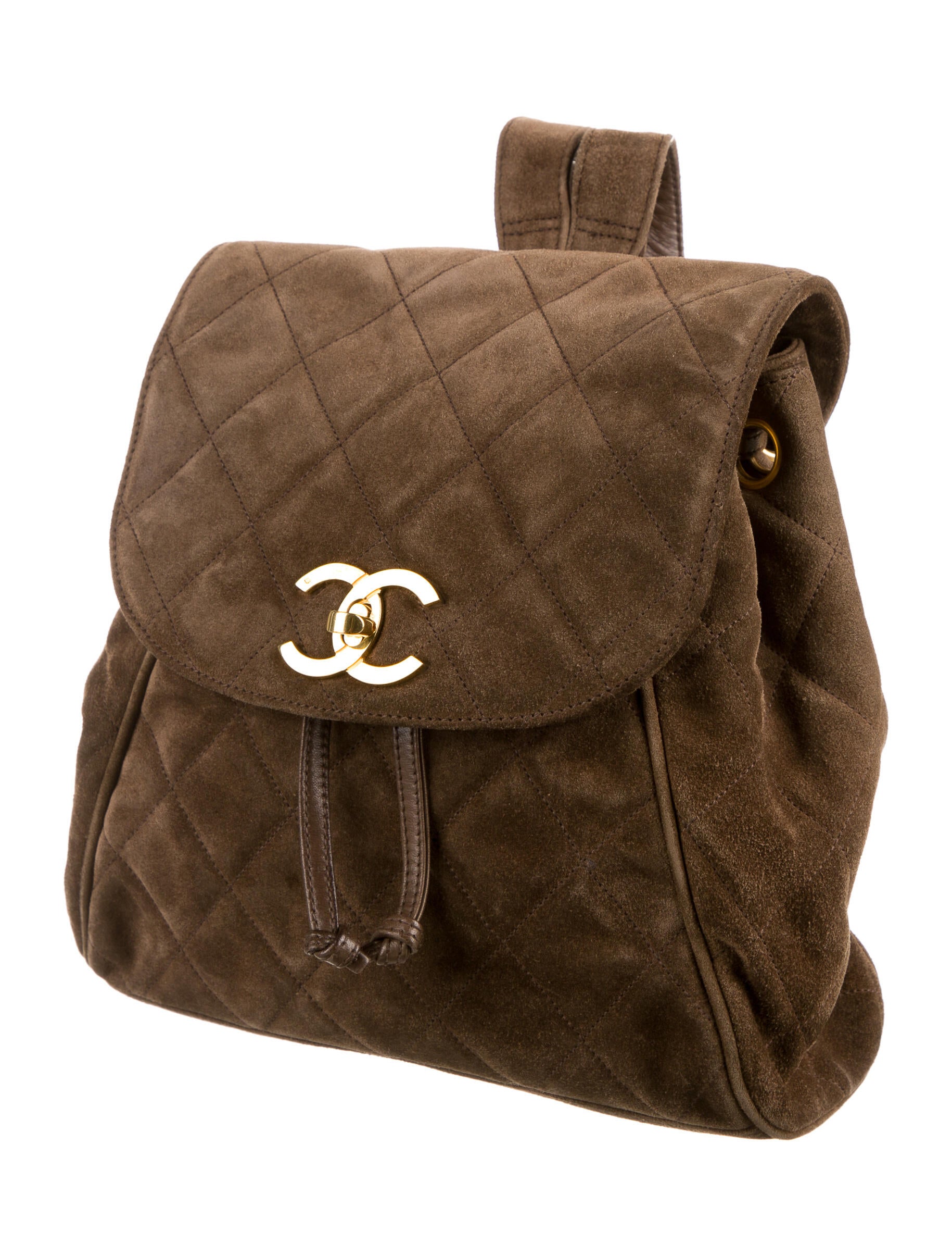 Chanel Quilted Leather Backpack - Brown Backpacks, Handbags - CHA144911 ...