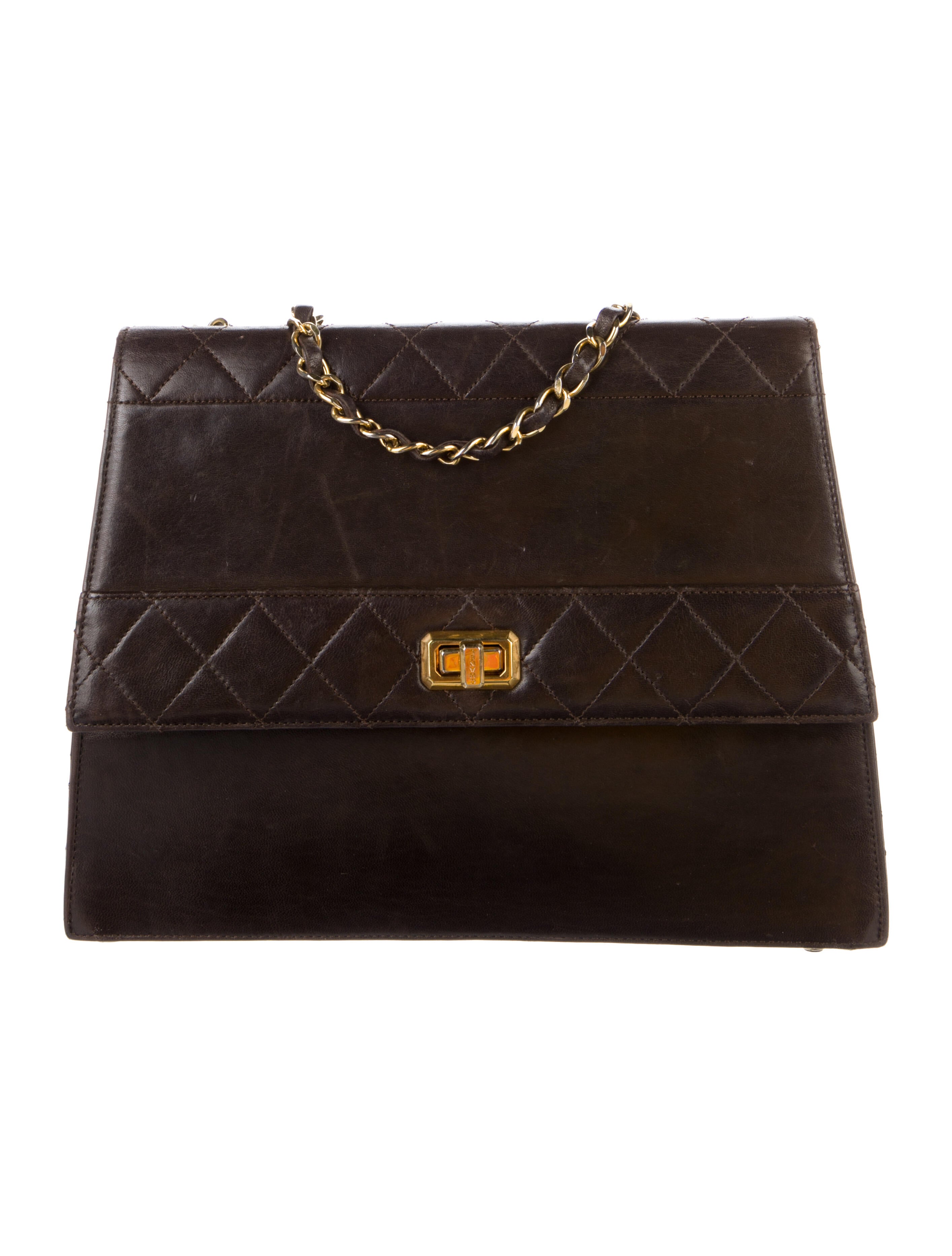 Chanel Vintage Trapezoid Flap Bag - Brown Shoulder Bags, Handbags ...