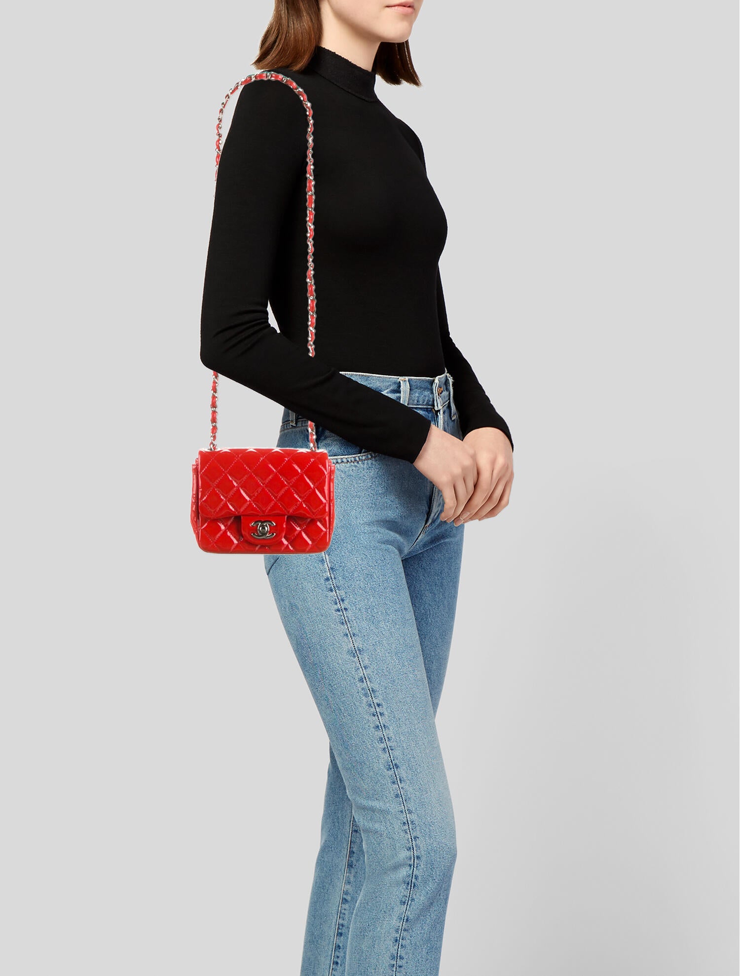 Chanel Classic Mini Rectangular Flap Bag - Red Mini Bags, Handbags ...