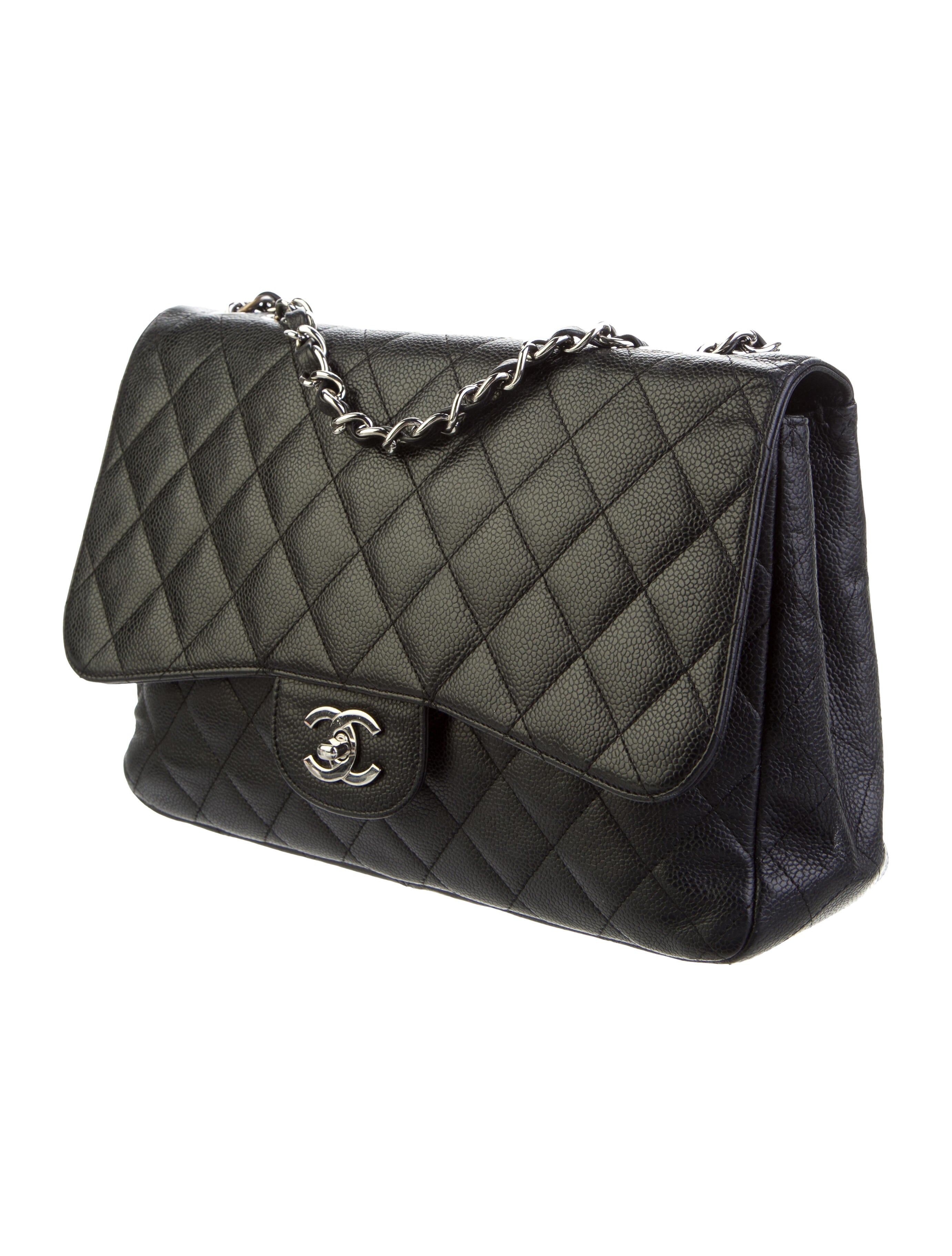 Chanel Jumbo Classic Single Flap Bag - Black Shoulder Bags, Handbags ...