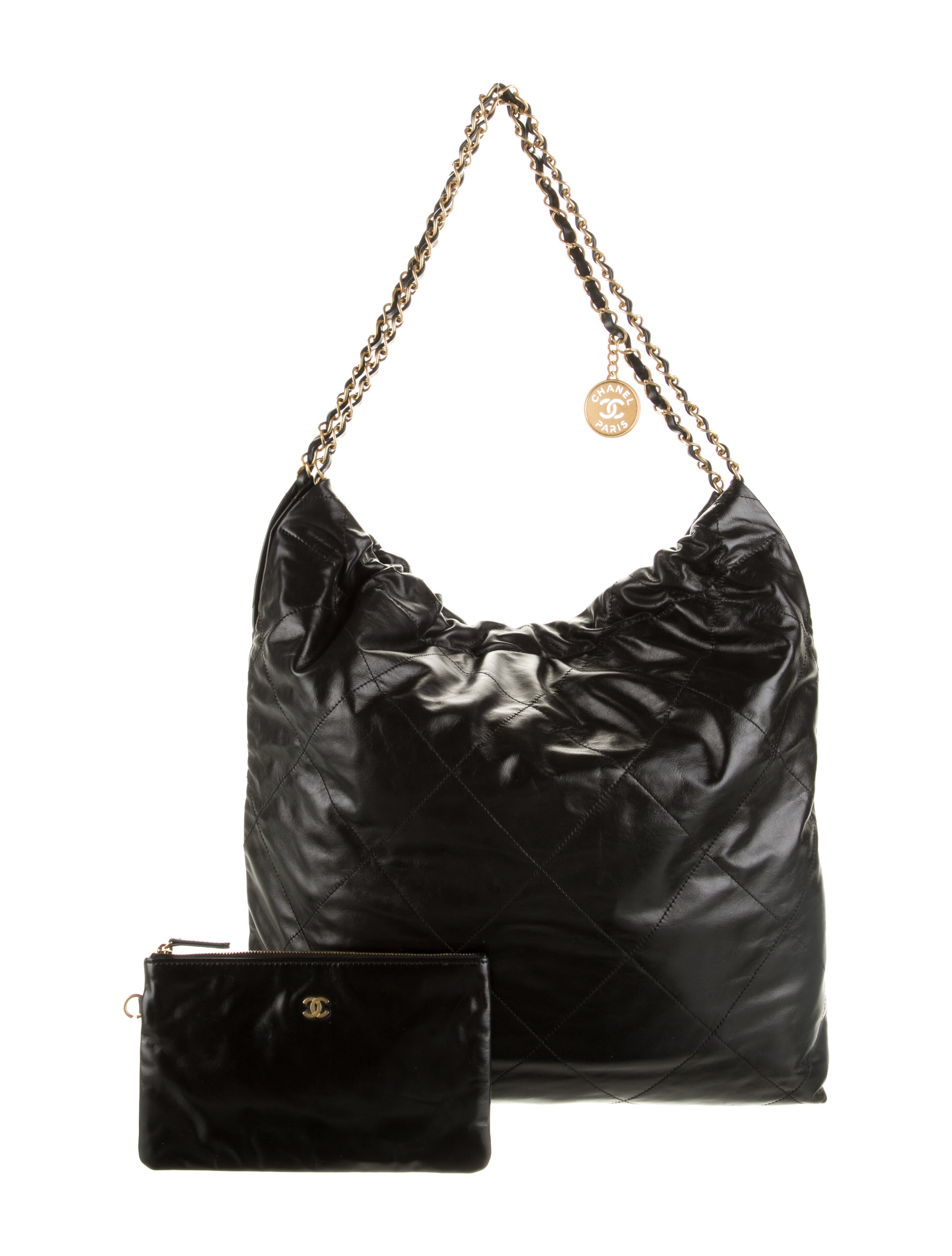 Chanel 2022 Large 22 Hobo w/ Pouch - Black Hobos, Handbags - CHA763670 ...