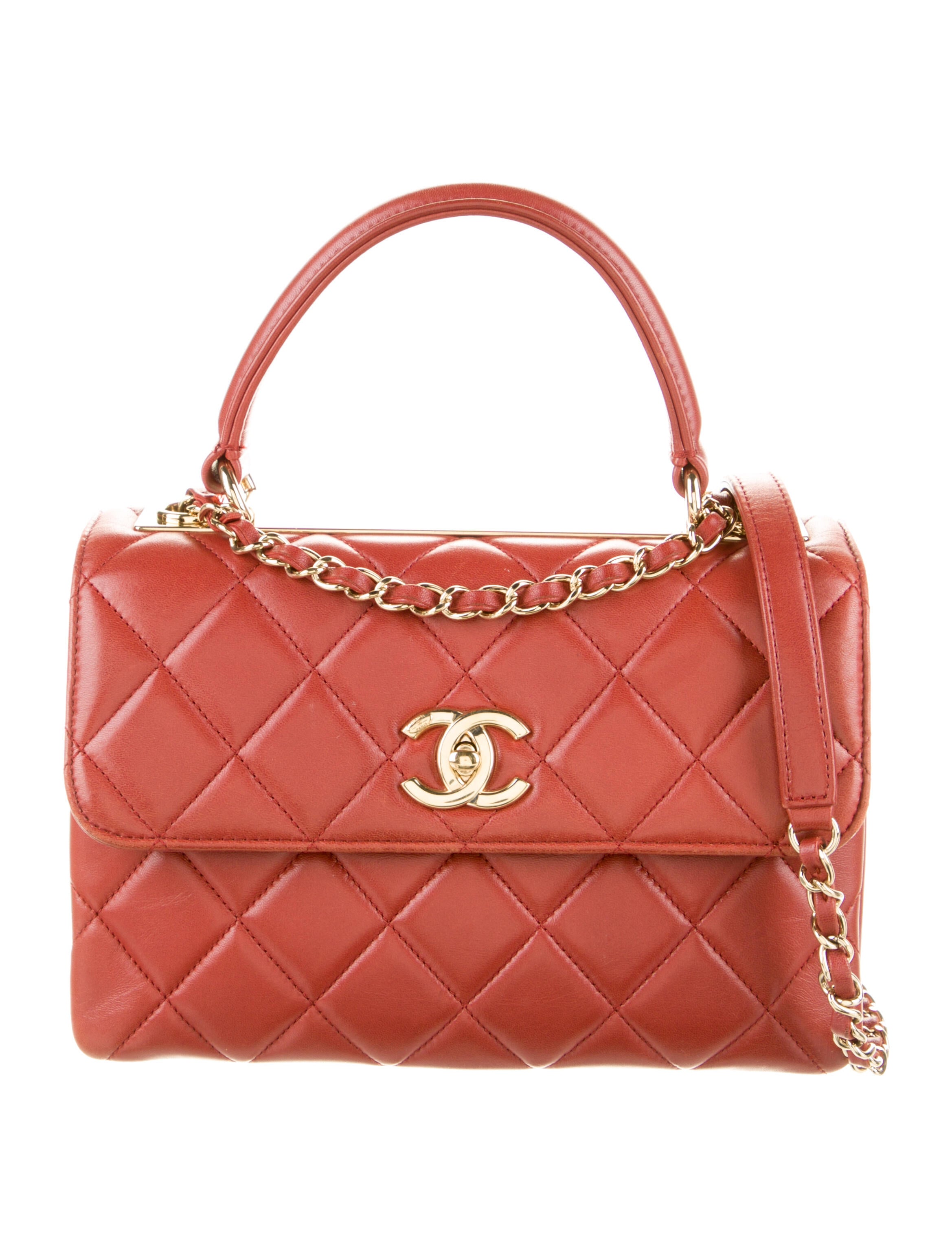 Chanel Small Trendy CC Flap Bag - Red Shoulder Bags, Handbags ...