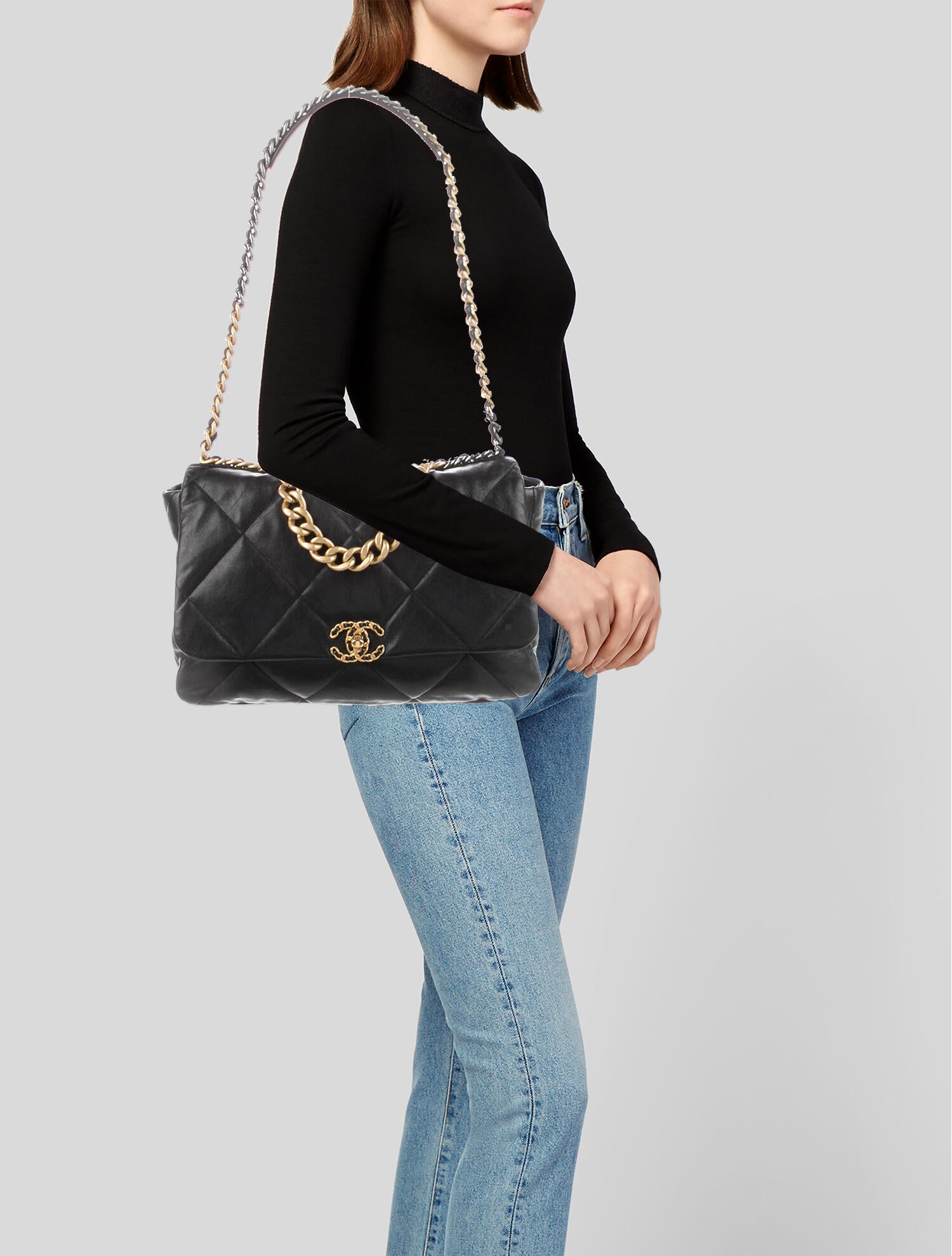 Chanel 2020 Maxi 19 Flap Bag - Black Shoulder Bags, Handbags ...