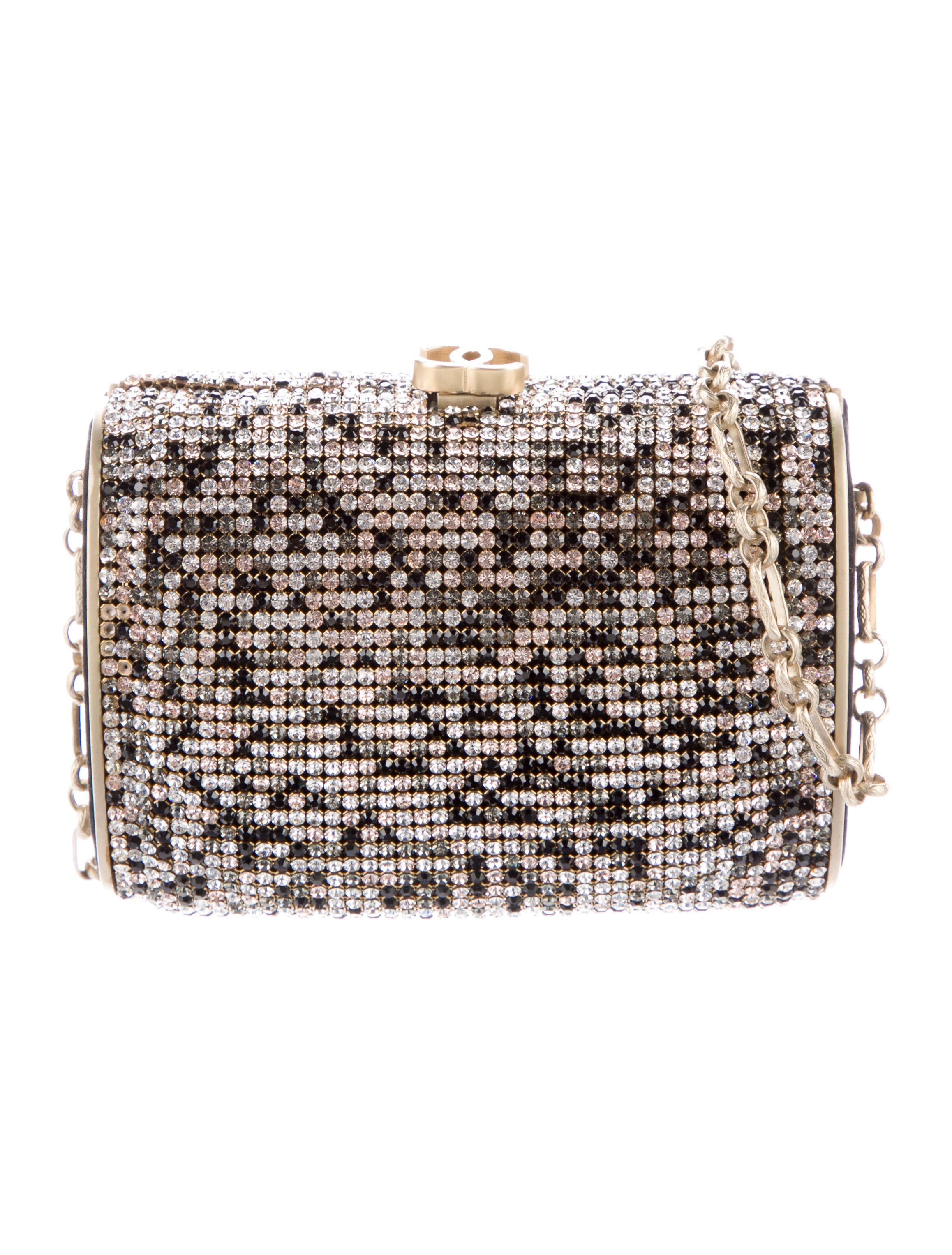 Chanel Strass Crystal Evening Bag - Black Handle Bags, Handbags ...