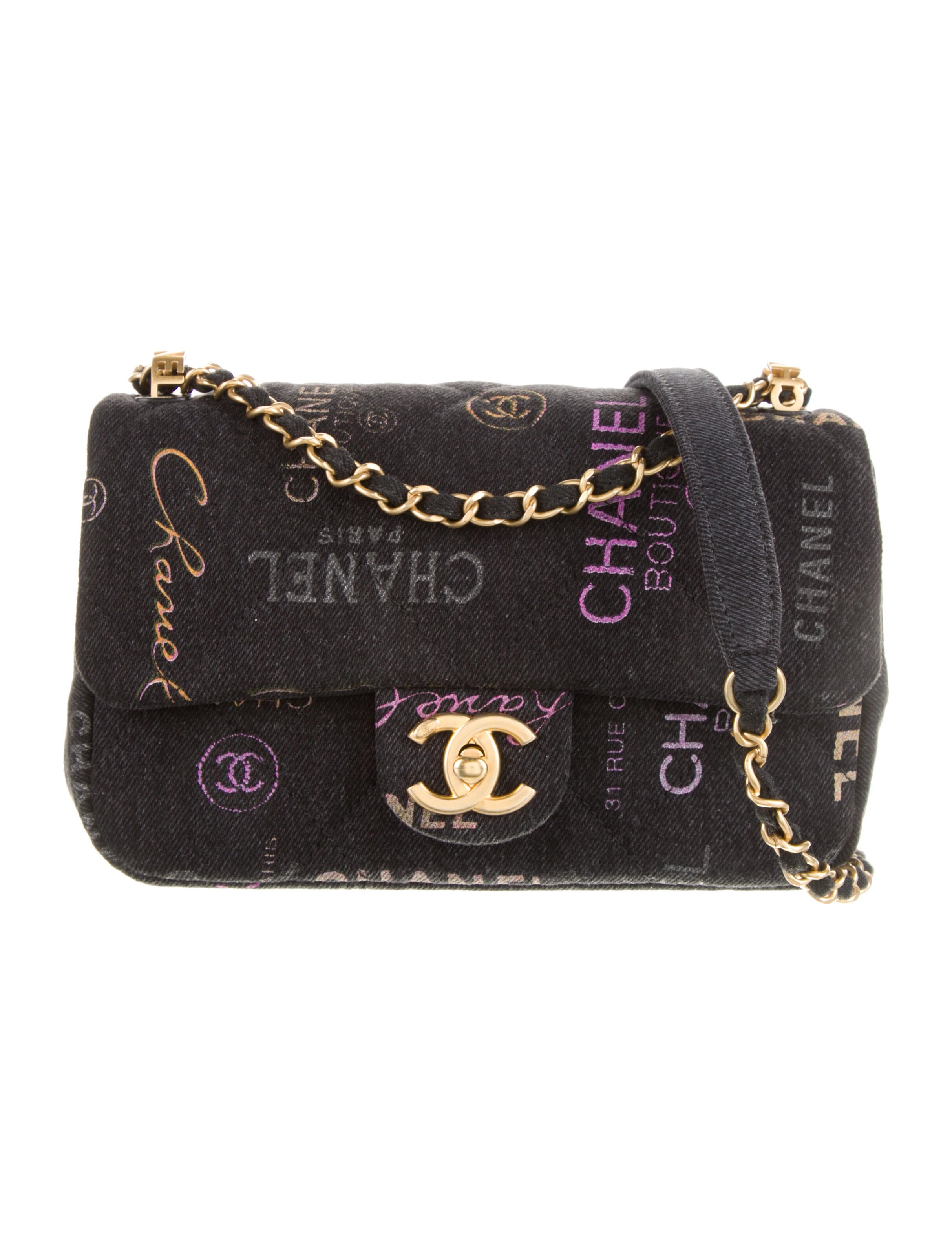 Chanel 2022 Denim Mood Small Flap Bag - Black Shoulder Bags, Handbags ...