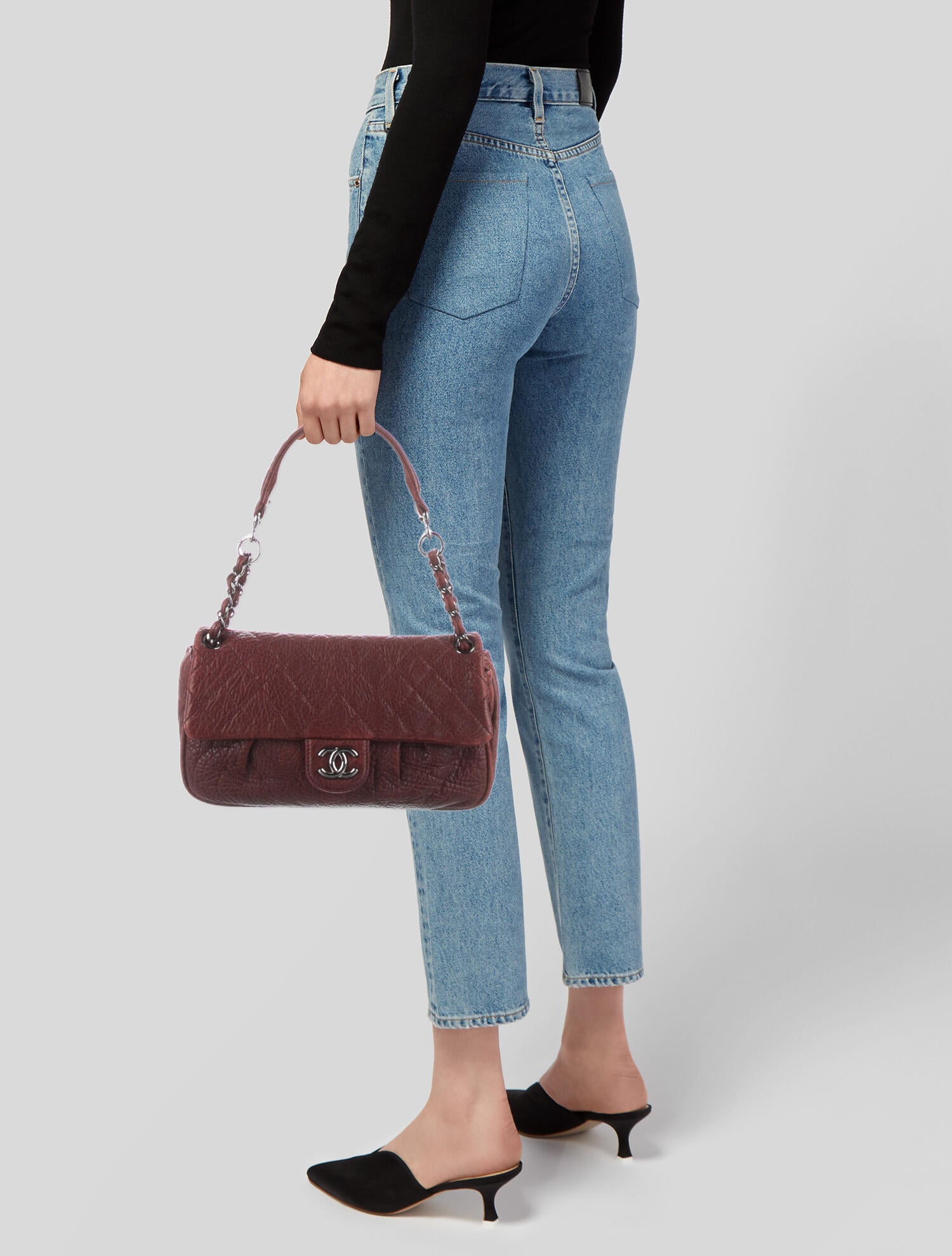 Chanel Lady Braid Flap Bag - Burgundy Shoulder Bags, Handbags ...