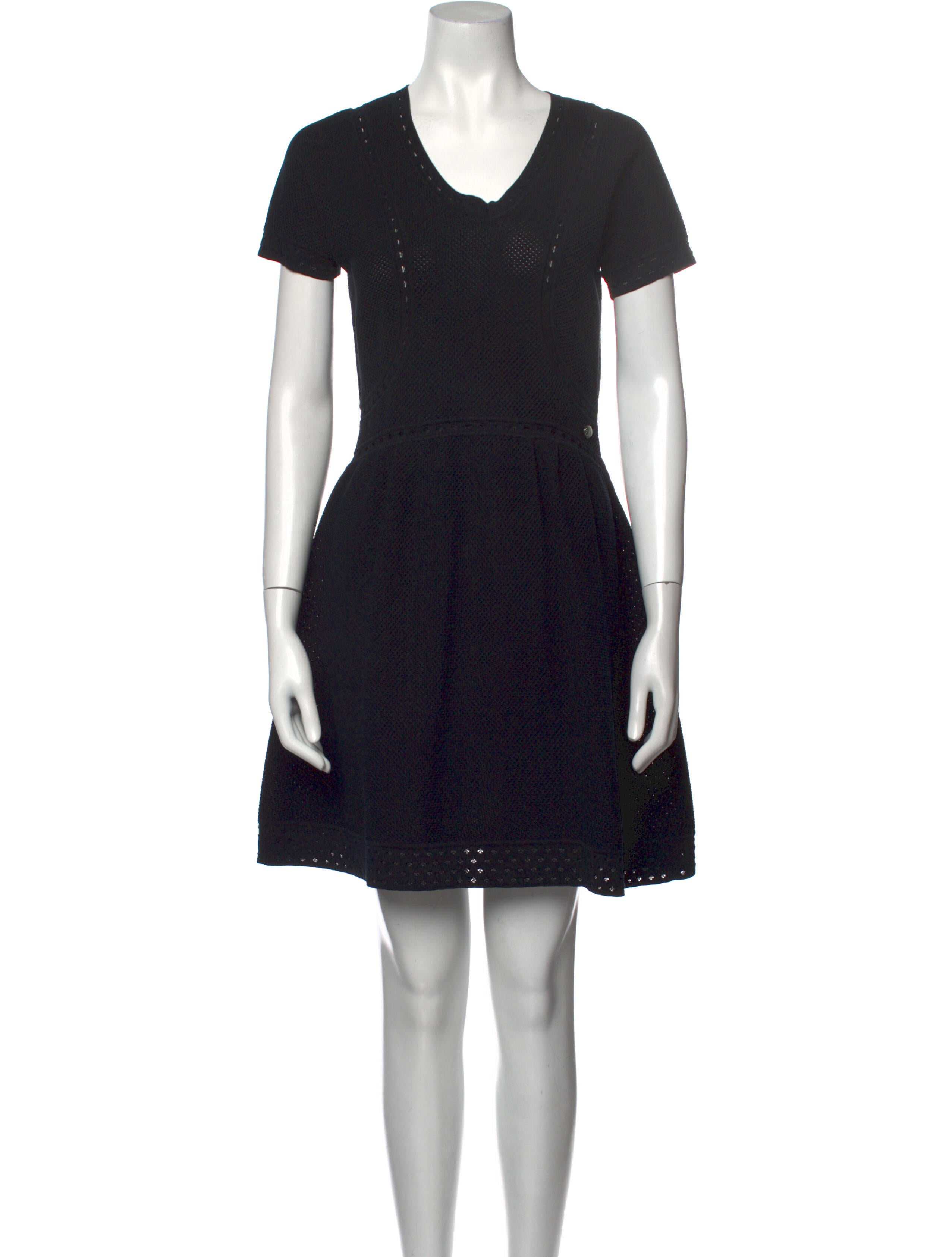 Chanel Wool & Cashmere Mini Dress - Black Dresses, Clothing - CHA307108 ...