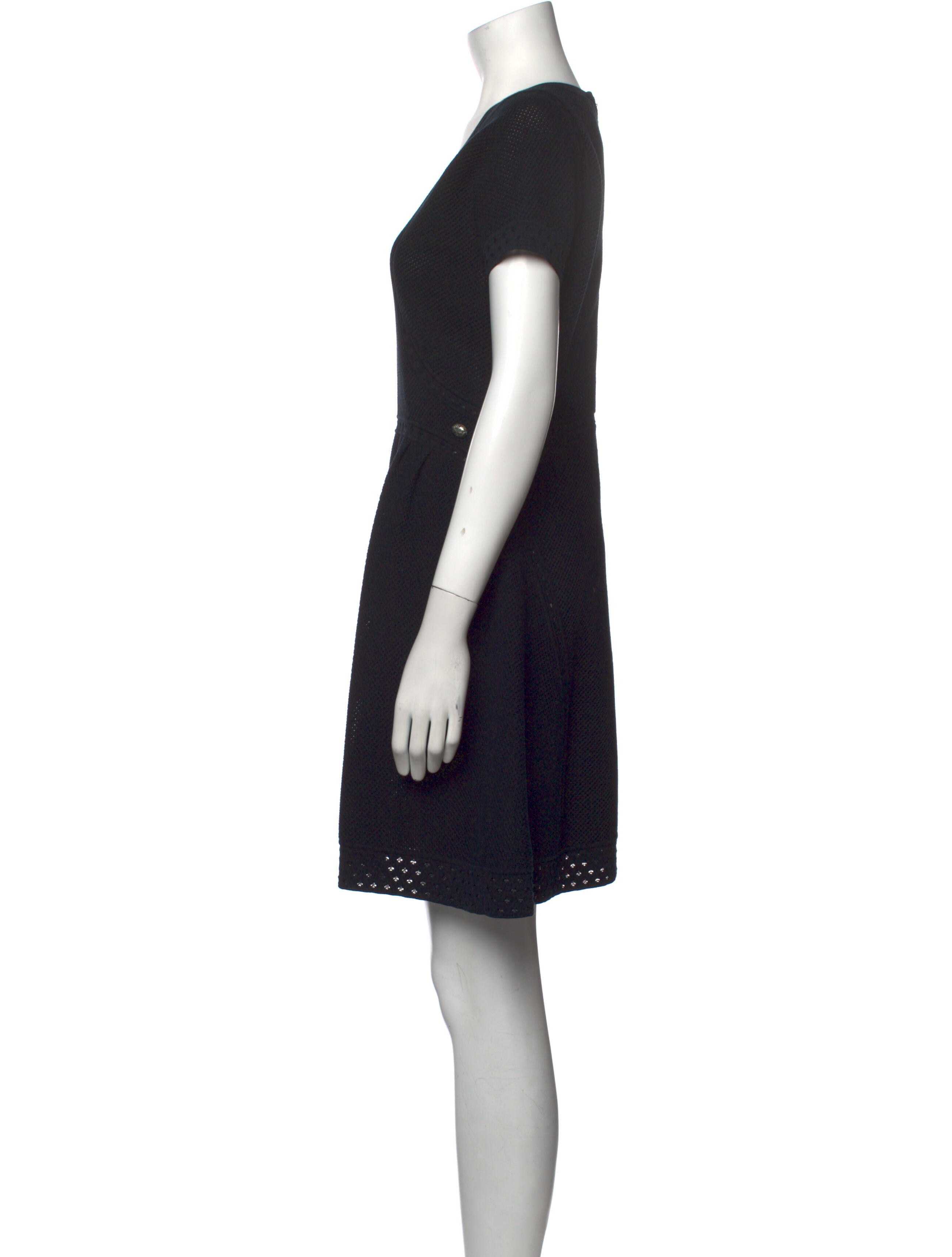 Chanel Wool & Cashmere Mini Dress - Black Dresses, Clothing - CHA307108 ...