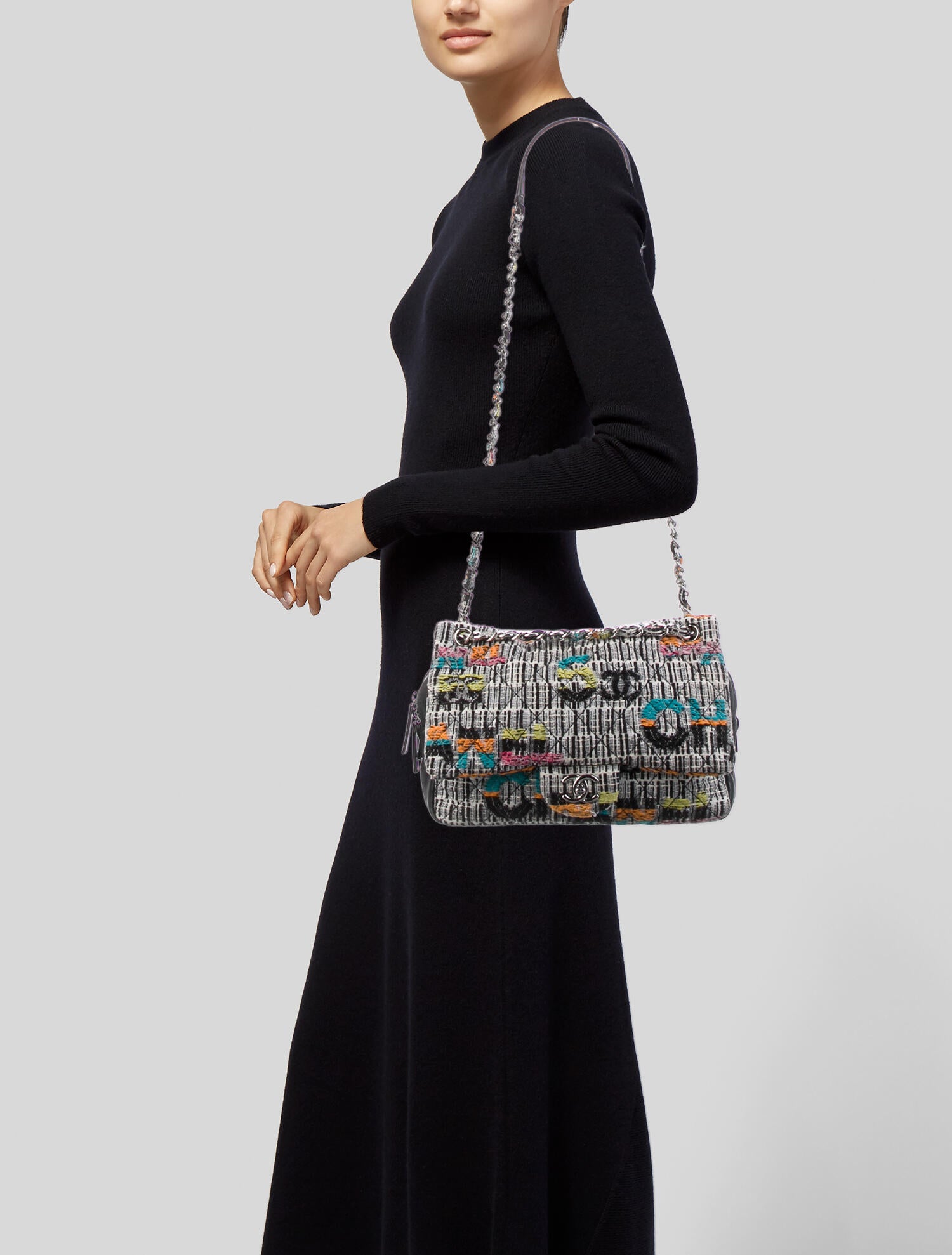 Chanel Tweed Easy Flap Bag - Shoulder Bags, Handbags | The RealReal