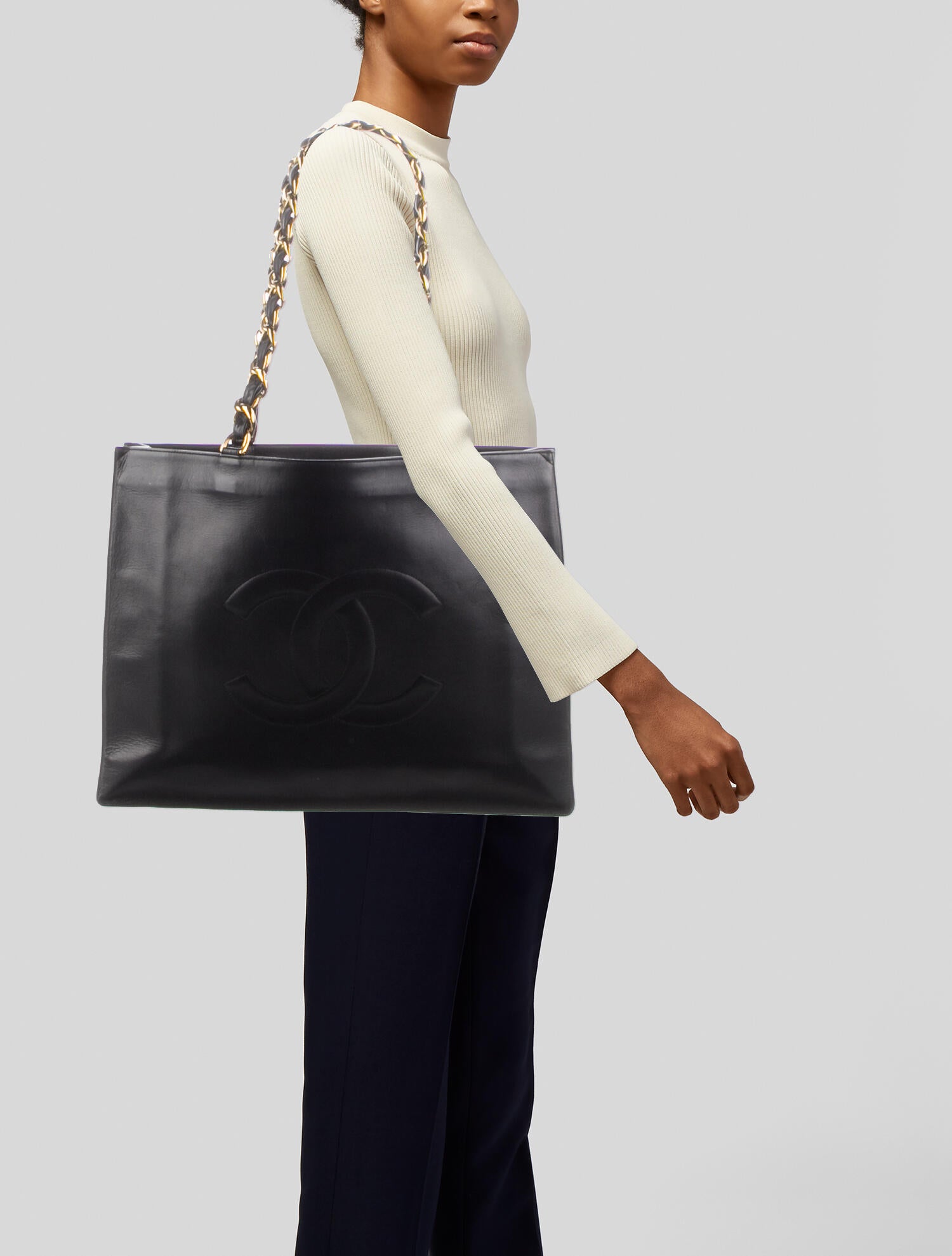Chanel Melrose Degrade Cabas Tote - Black Totes, Handbags - CHA66544 ...