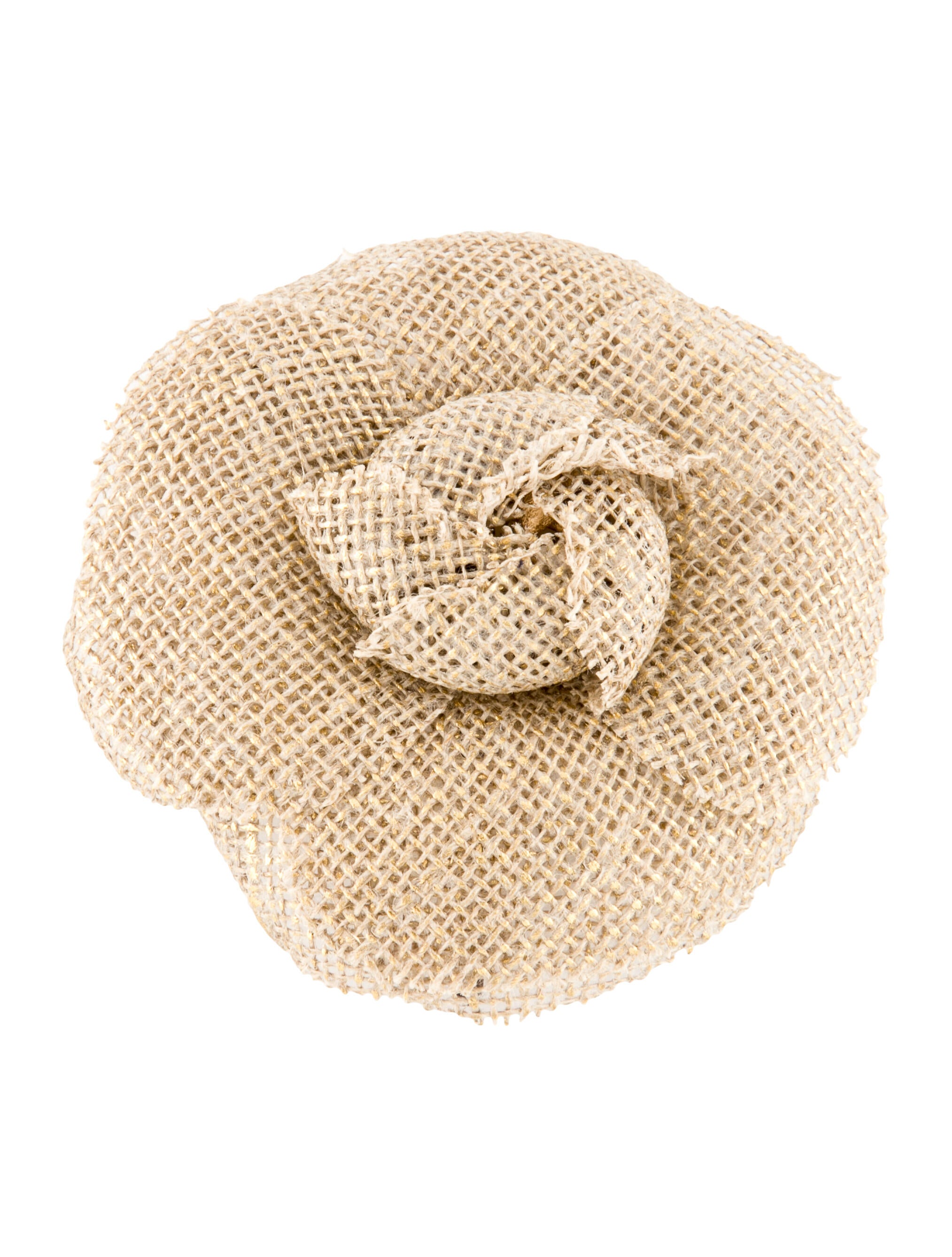 Chanel Camellia Brooch - Gold-Tone Metal Pin, Brooches - CHA154776 ...