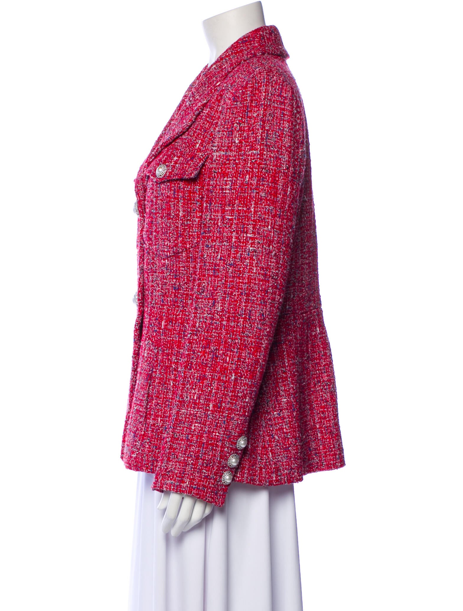 Chanel 2019 Tweed Pattern Blazer - Red Jackets, Clothing - CHA780810 ...