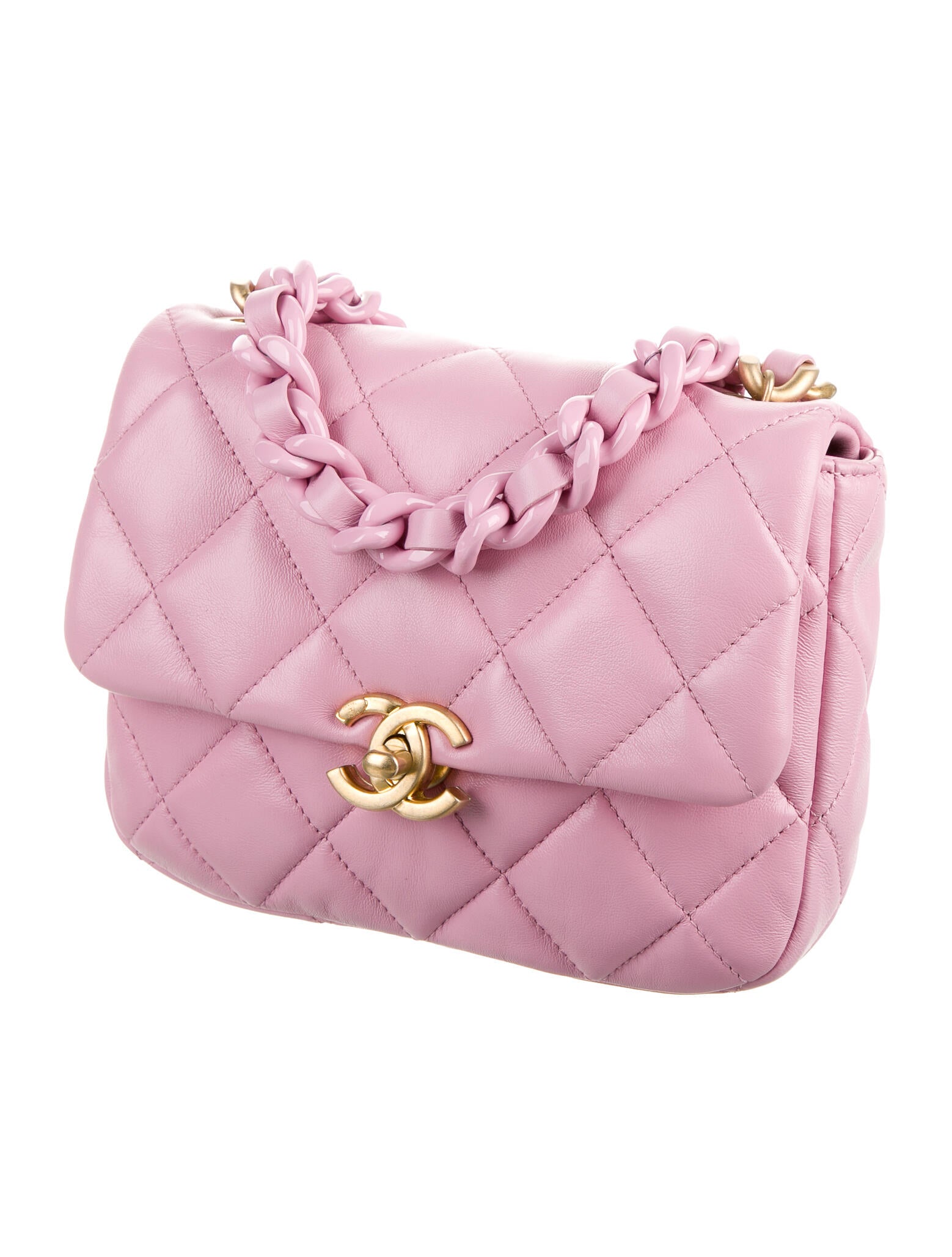 Chanel 2022 Lacquered Candy Chain Mini Flap Bag - Crossbody Bags ...