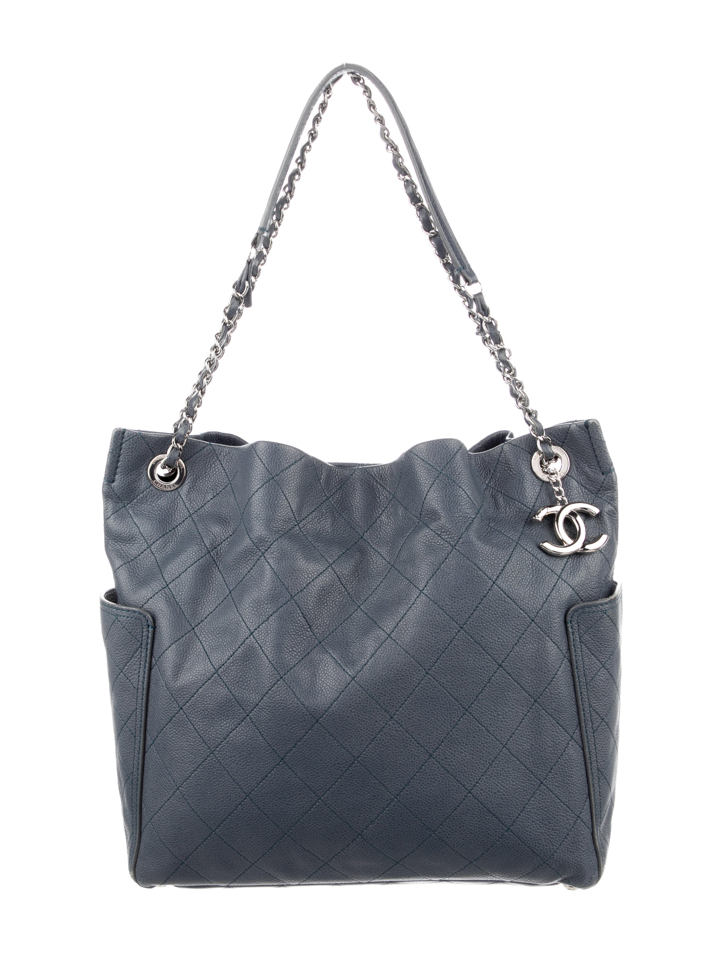 Chanel Large Executive Cerf Shopper - Blue Totes, Handbags - CHA374400 ...