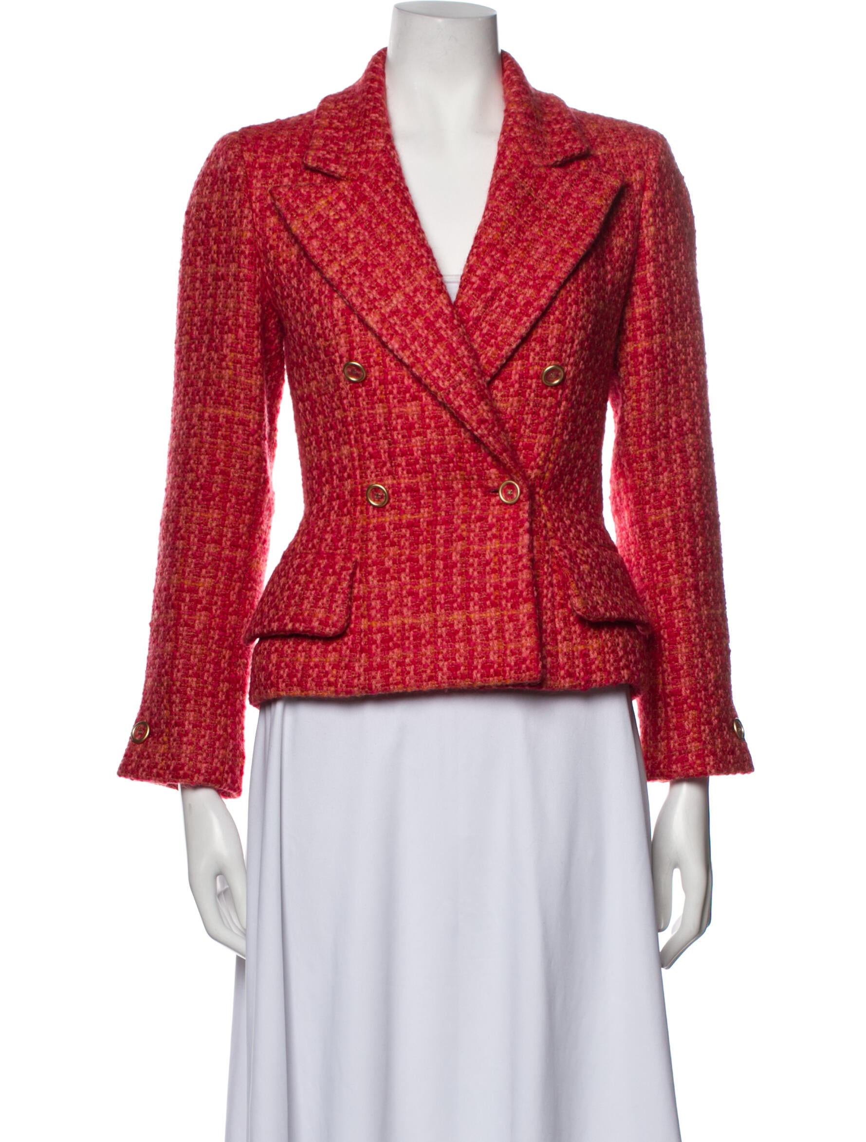 Chanel 2019 Tweed Pattern Evening Jacket - Black Jackets, Clothing ...