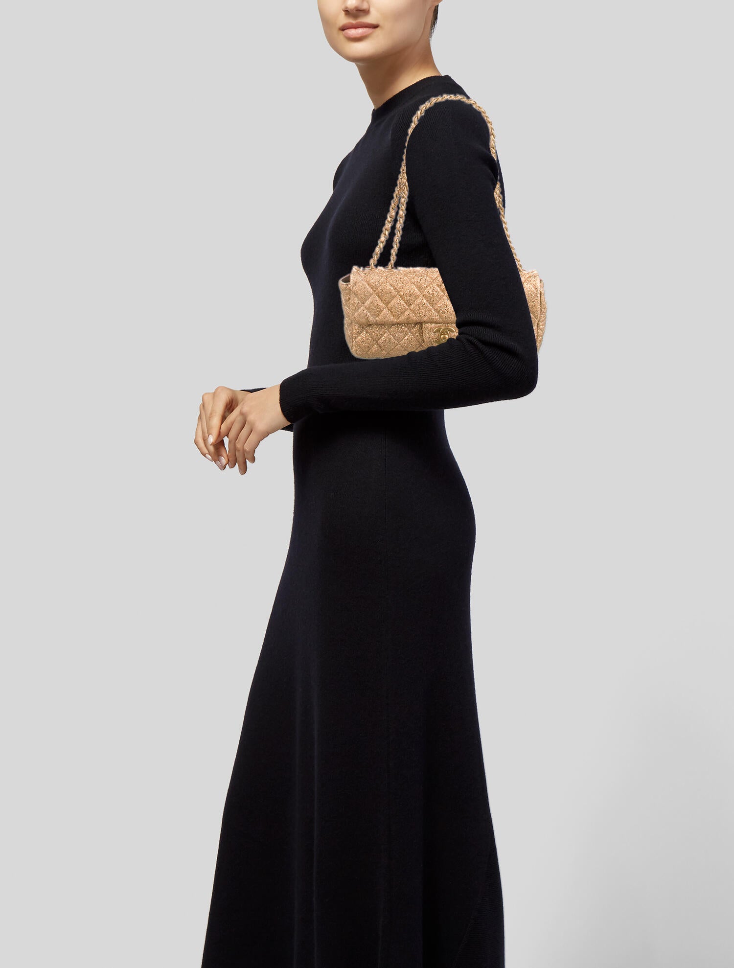 Chanel East/West Single Flap Bag - Gold Shoulder Bags, Handbags ...