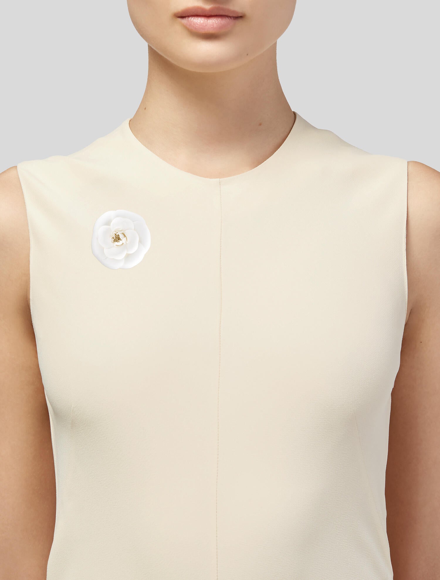 Chanel Camellia Brooch - Gold-Tone Metal Pin, Brooches - CHA154776 ...