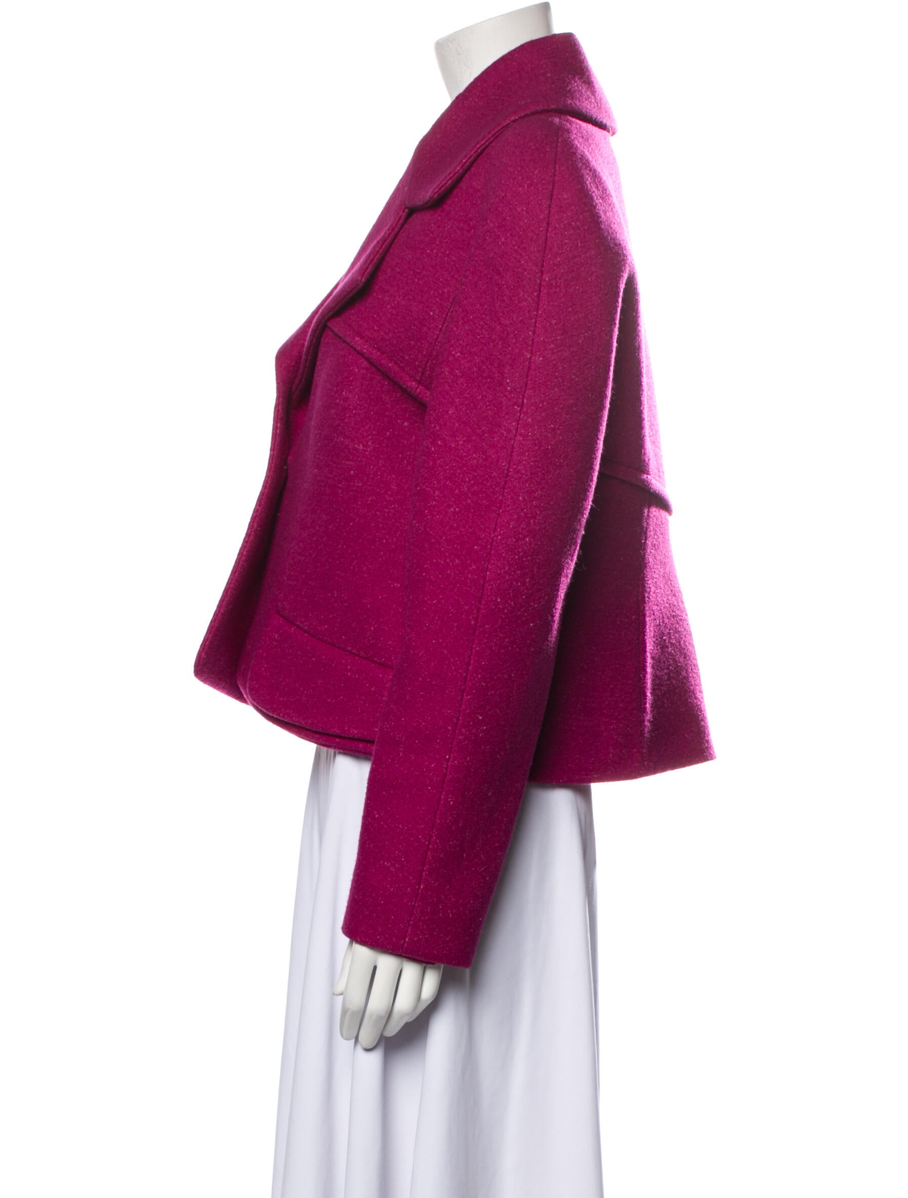 Chanel Tweed Fringe-Trimmed Jacket - Purple Jackets, Clothing ...