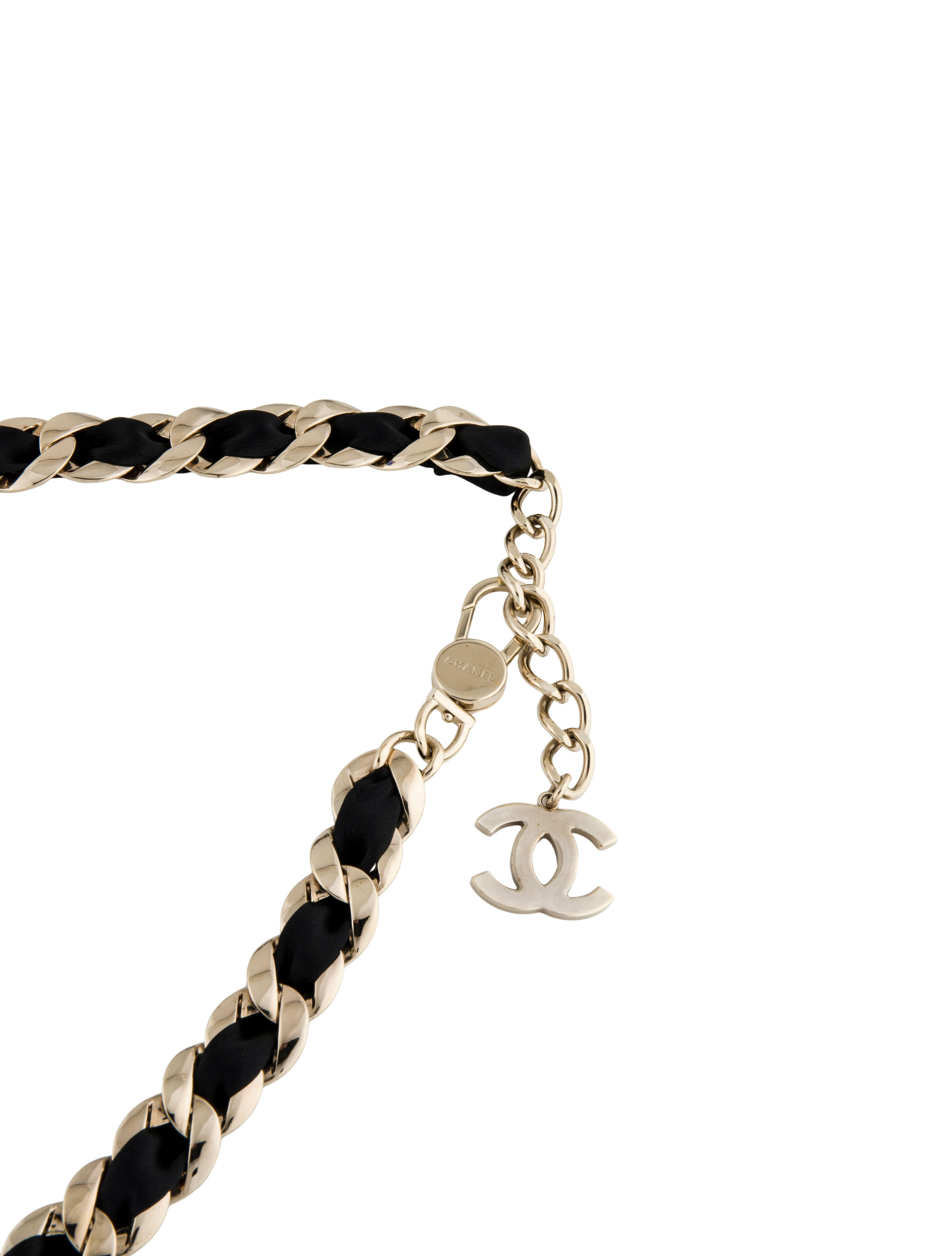 Chanel CC Chain-Link Belt - Black Belts, Accessories - CHA333319 | The ...