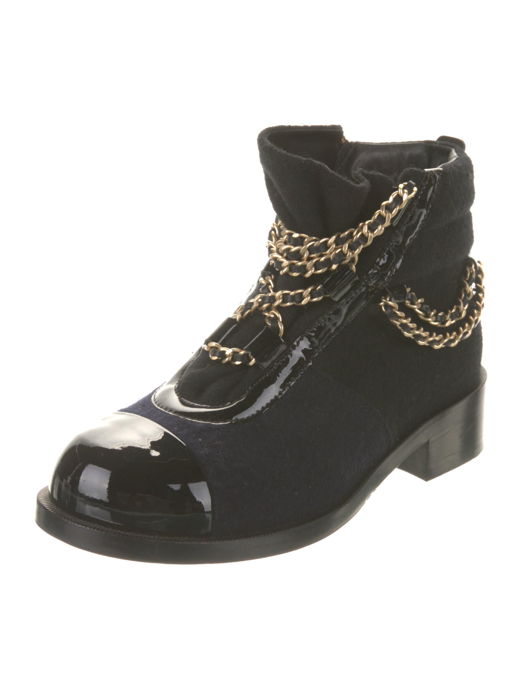 Chanel 2016 CC Ankle Boots - Blue Boots, Shoes - CHA165341 | The RealReal