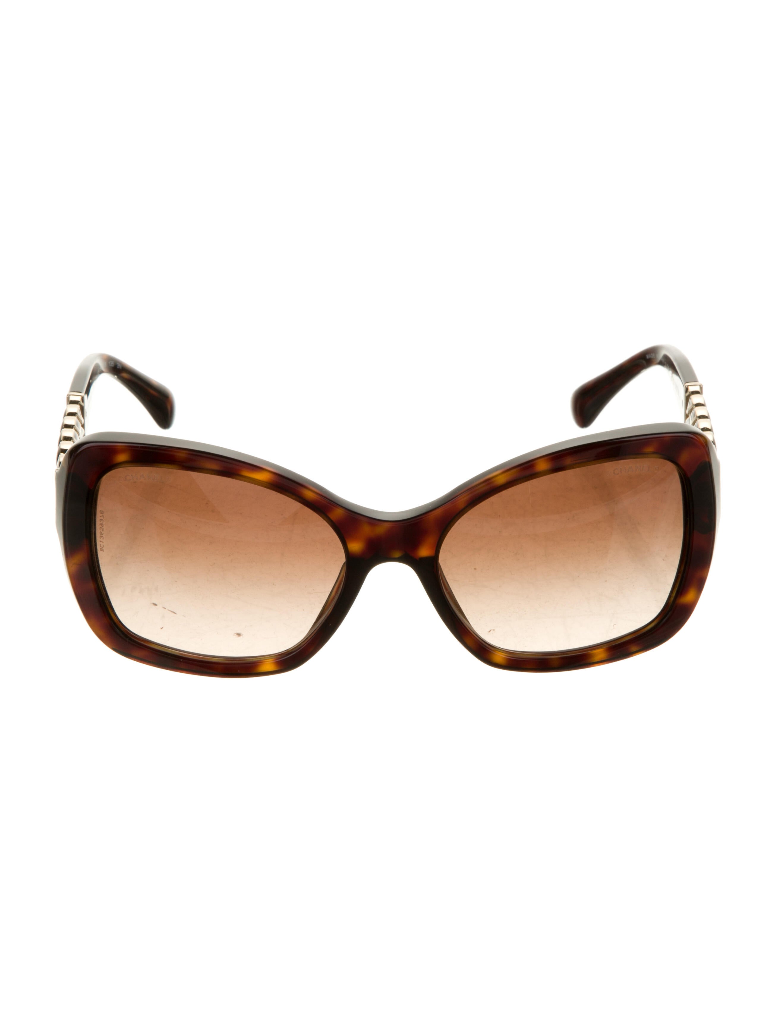Chanel Gradient Interlocking CC Logo Sunglasses - Brown Sunglasses ...