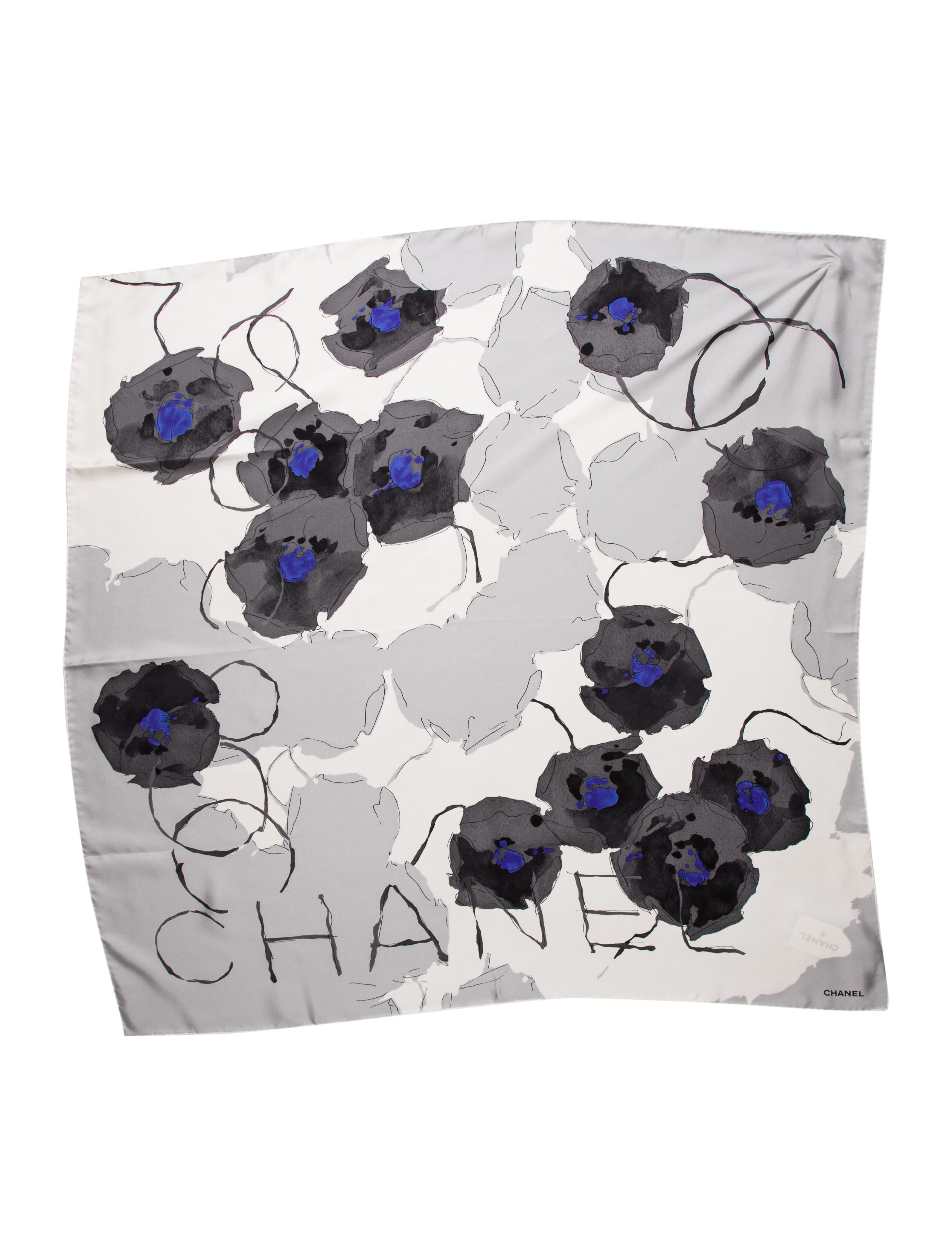 Chanel CC Silk Plaid Scarf - Gold Scarves and Shawls, Accessories ...