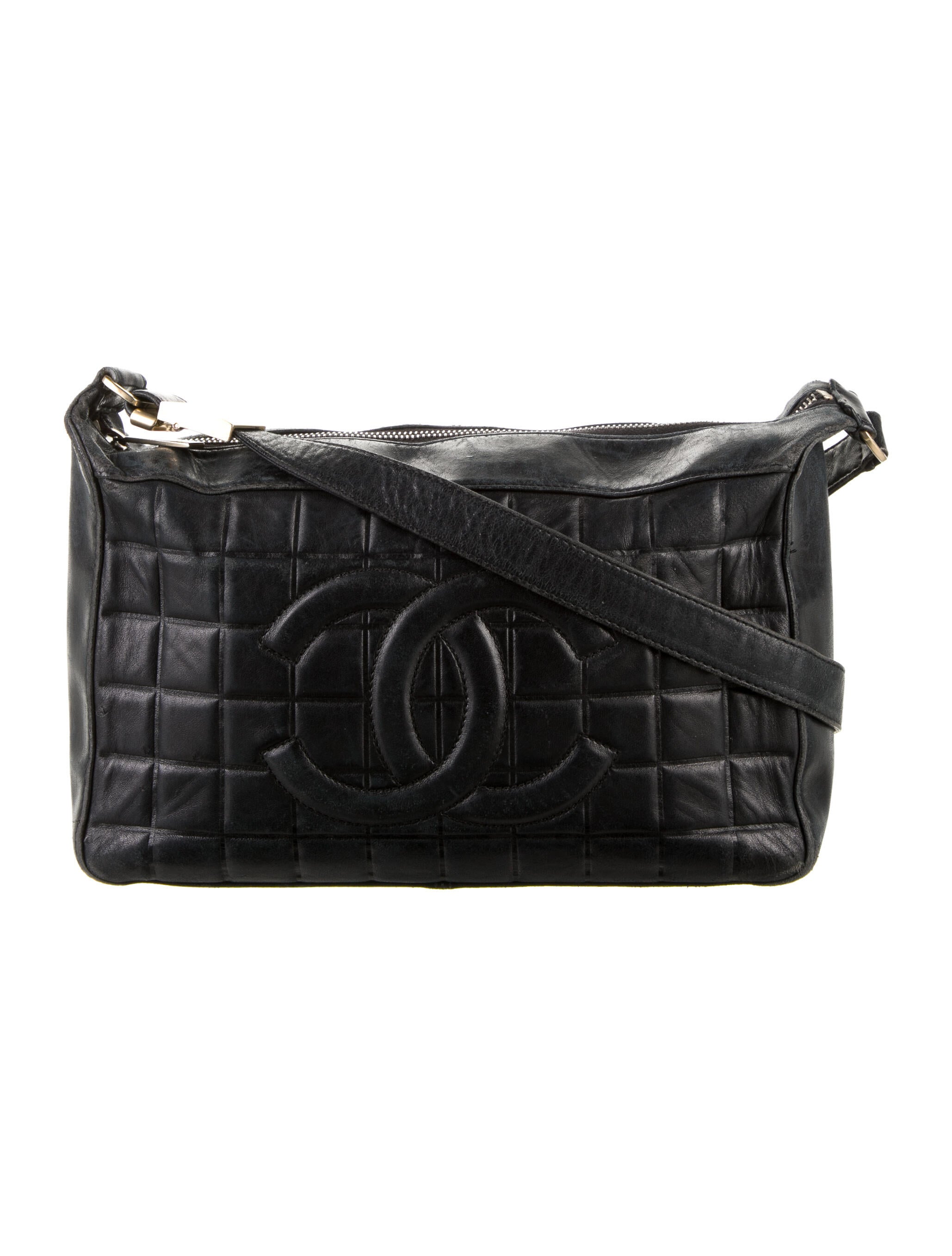 Chanel Chocolate Bar Shoulder Bag - Blue Shoulder Bags, Handbags ...