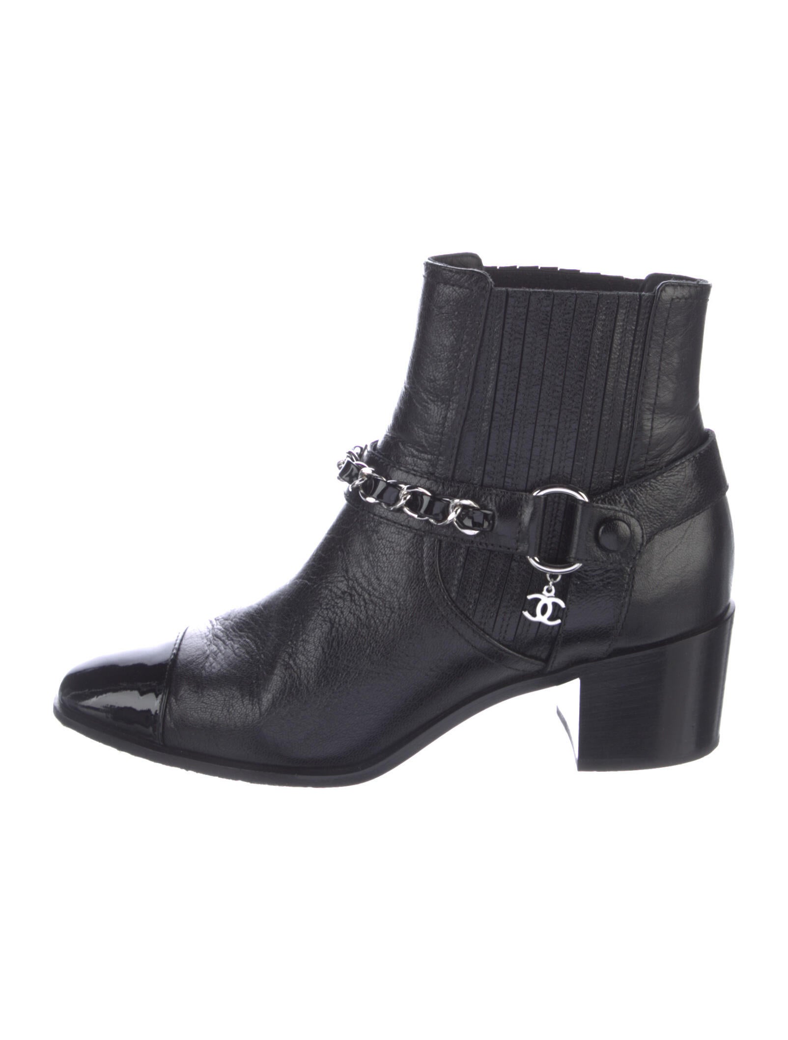 Chanel 2019 Interlocking CC Logo Lace-Up Boots - Black Boots, Shoes ...