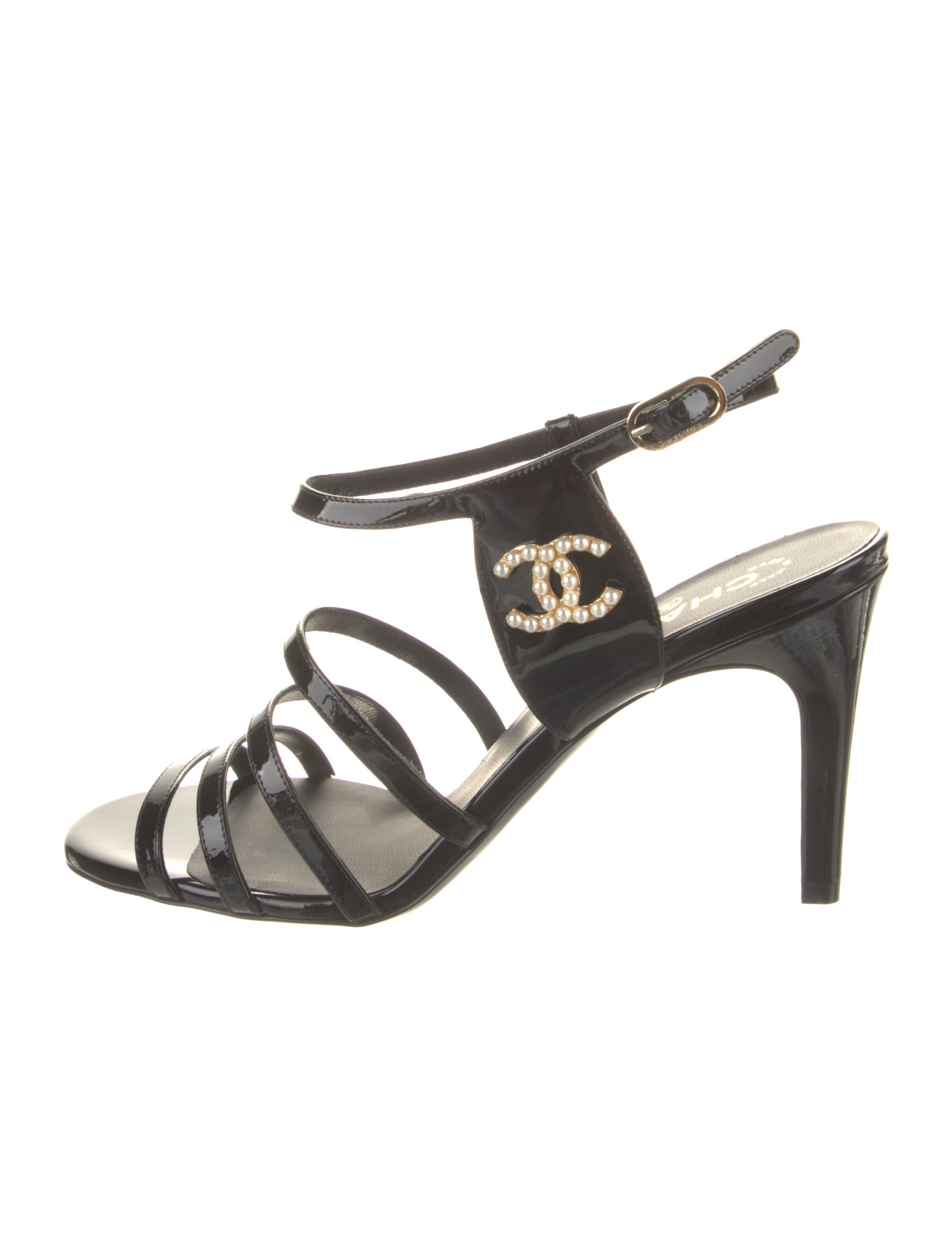 Chanel Wedges - Black Sandals, Shoes - CHA77345 | The RealReal