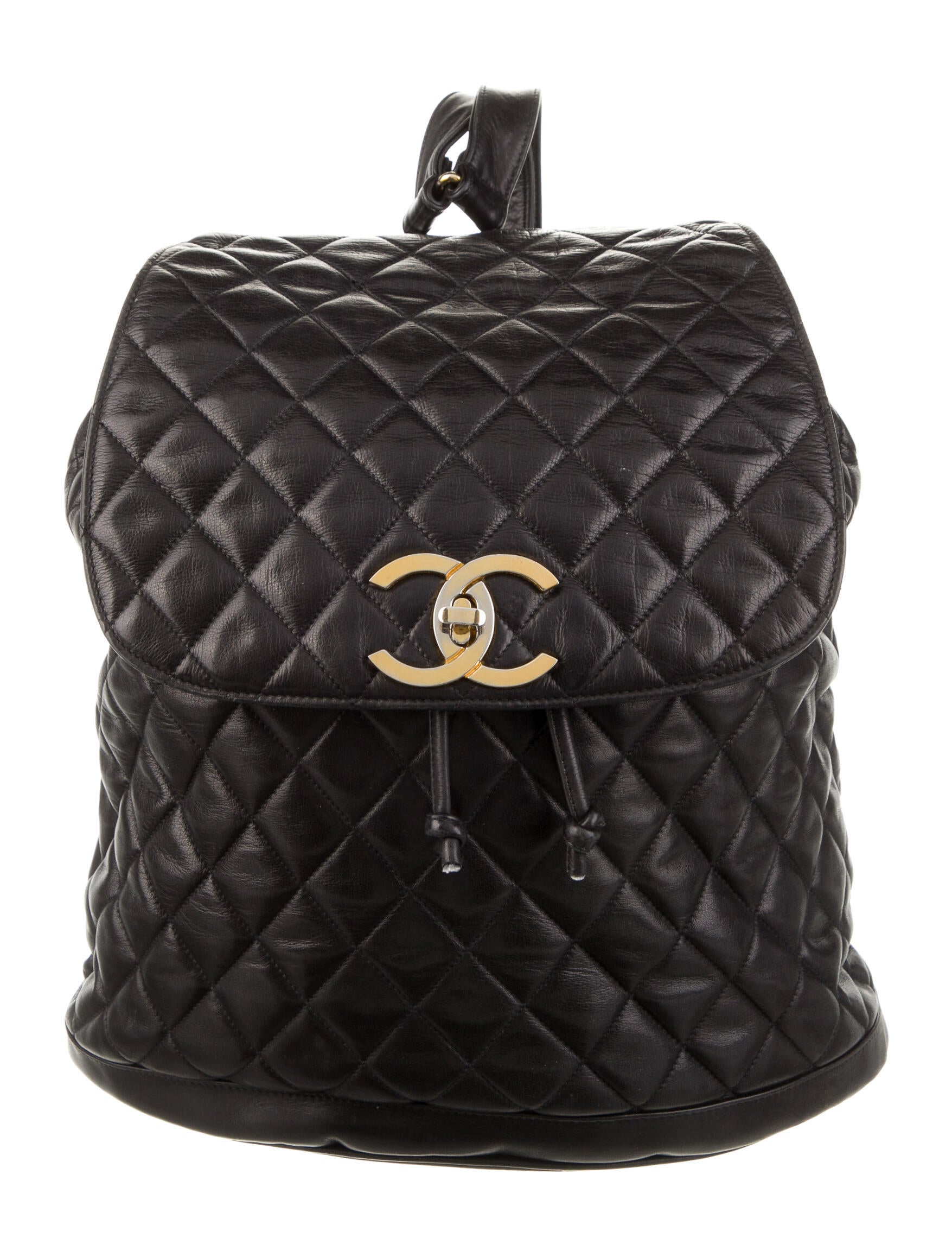 Mulberry Leather Quilted Backpack - Black Backpacks, Handbags ...