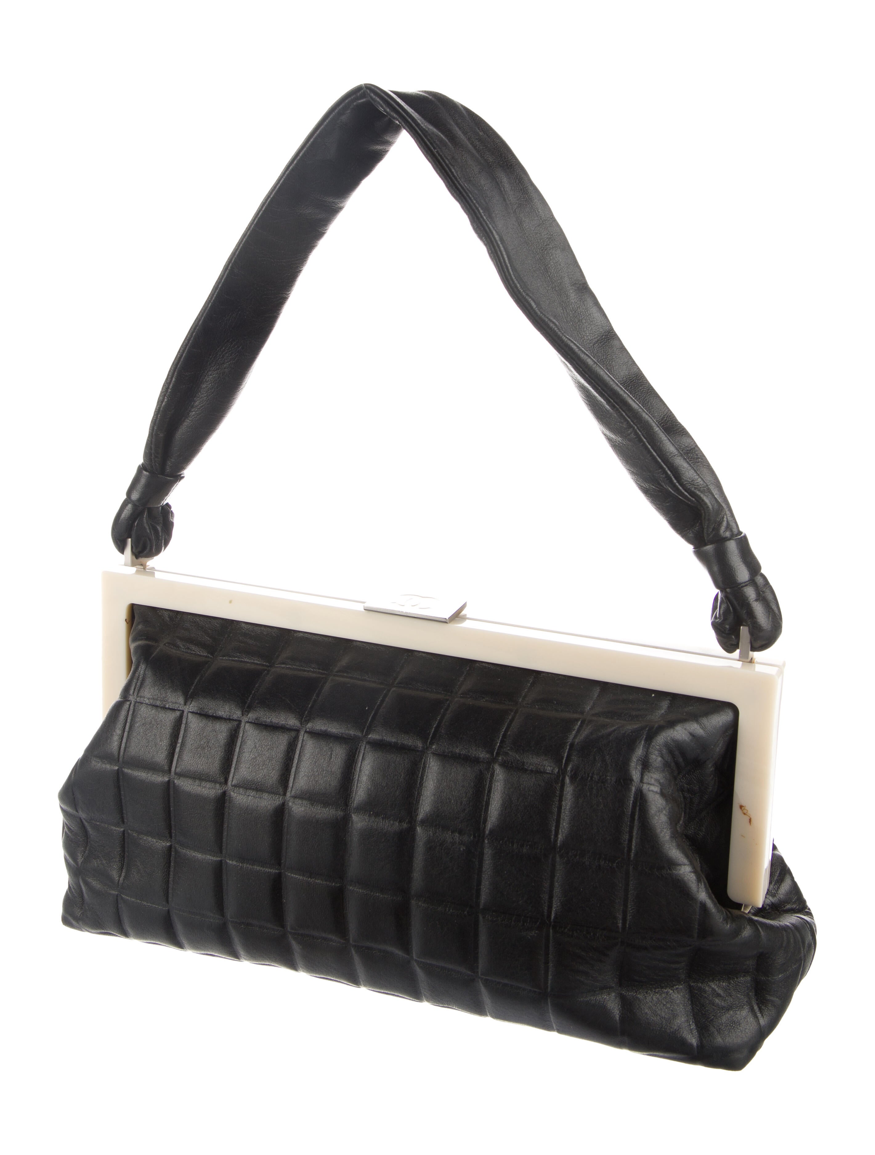 Chanel Chocolate Bar Frame Bag - Black Shoulder Bags, Handbags ...