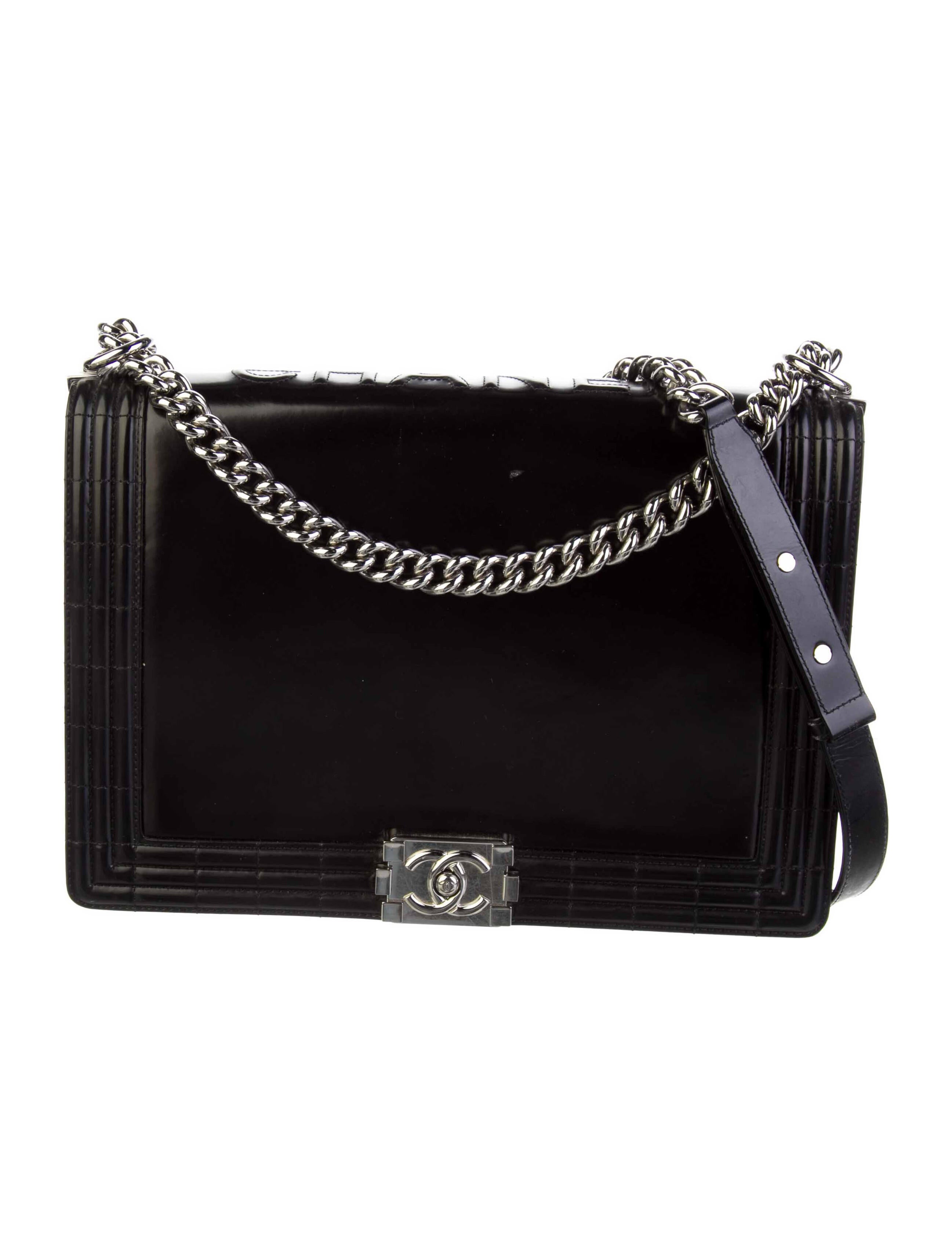 Chanel XL Reverso Boy Bag - Black Shoulder Bags, Handbags - CHA815396 ...