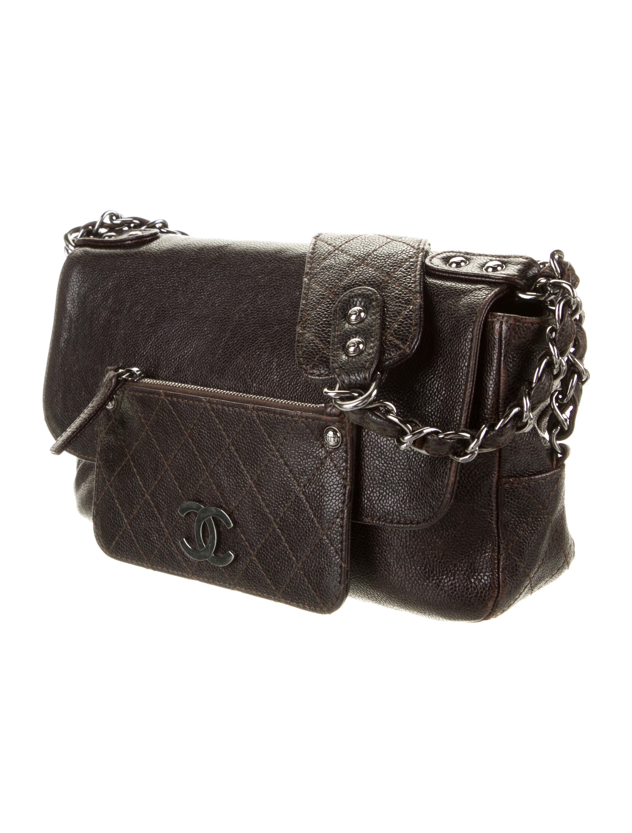 Chanel Pocket In The City Flap Bag - Brown Shoulder Bags, Handbags ...