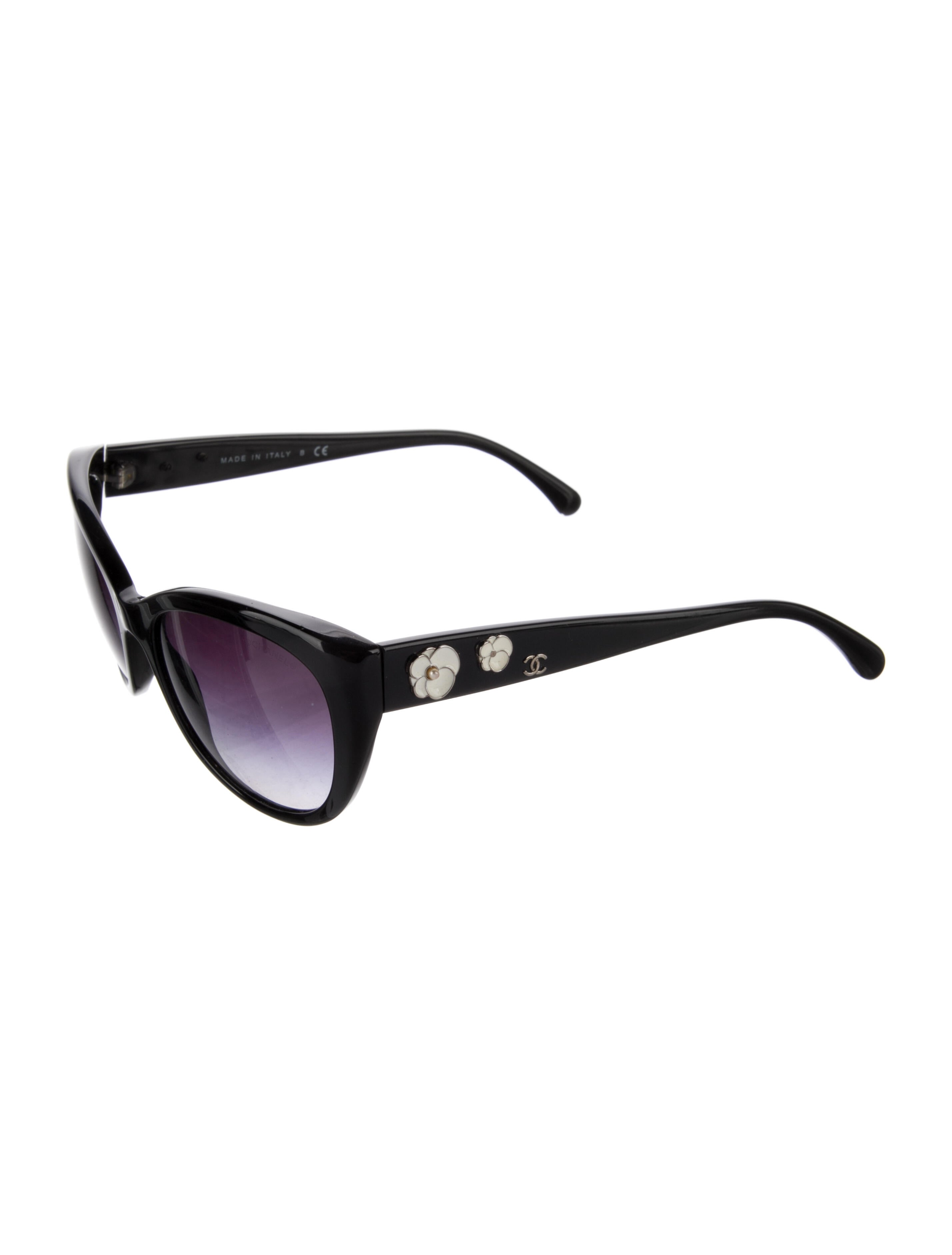 Chanel Shell Logo Sunglasses - Black Sunglasses, Accessories ...