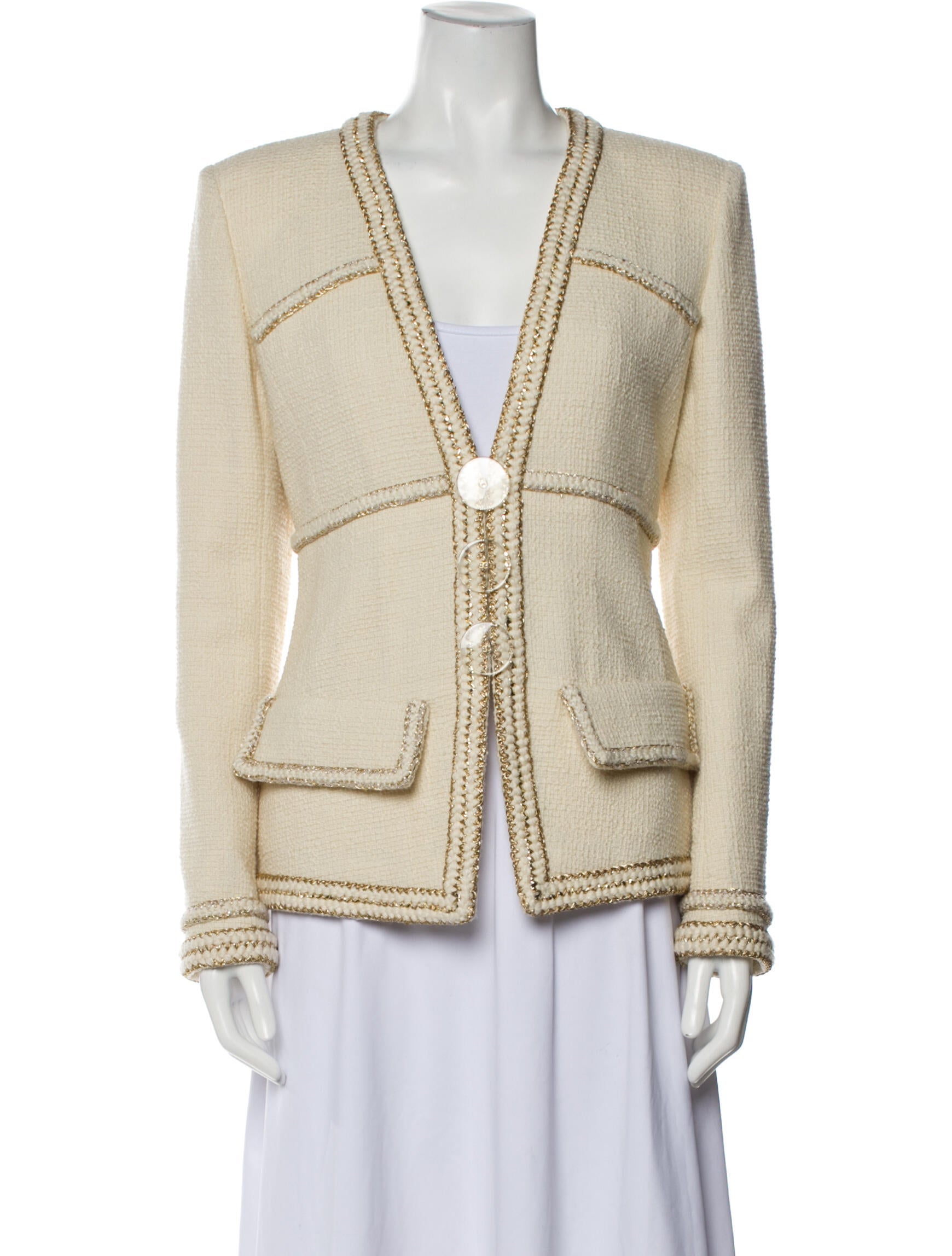 Chanel 2020 Tweed Pattern Evening Jacket - Purple Jackets, Clothing ...