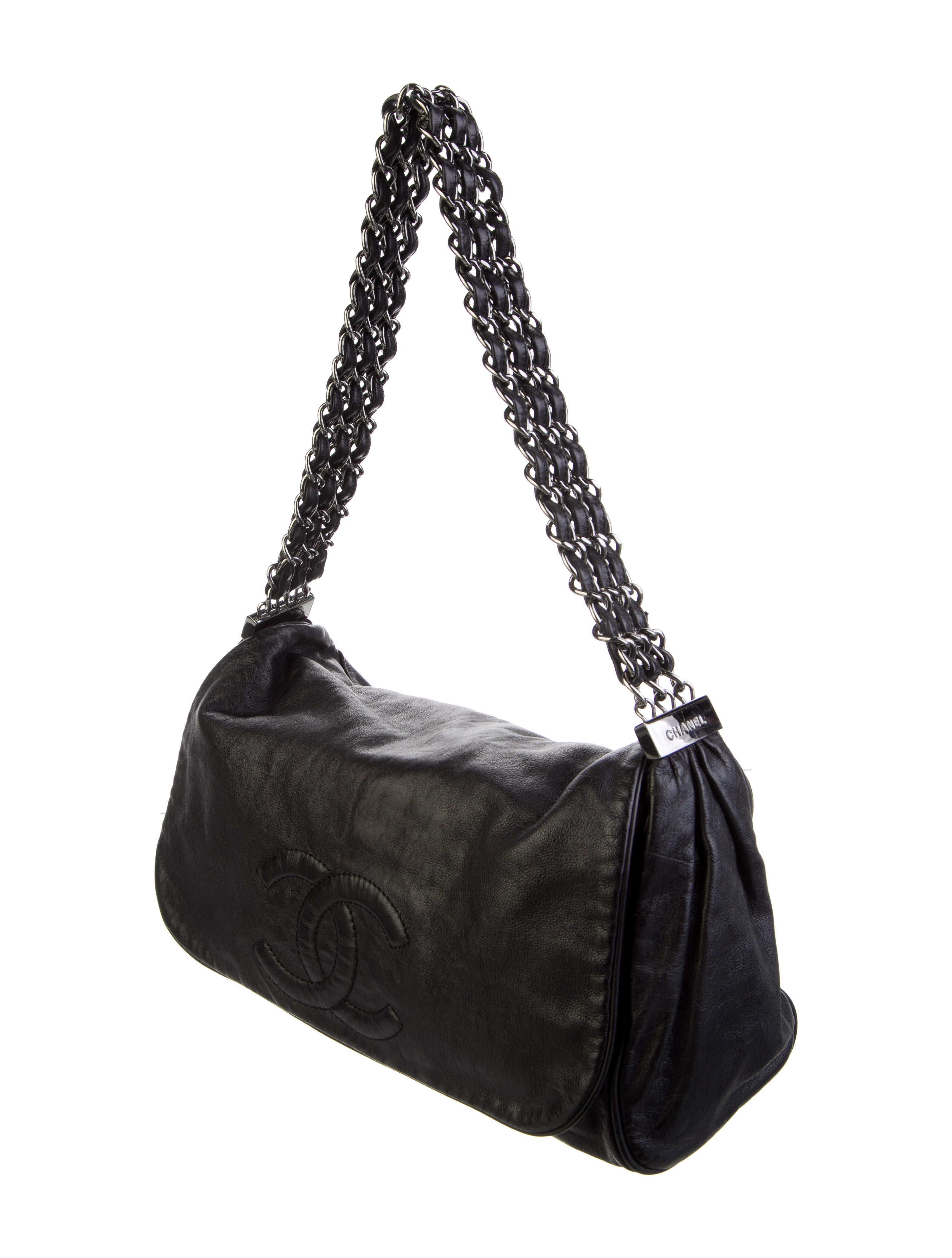 Chanel Rock & Chain CC Flap Bag - Black Shoulder Bags, Handbags - CHA822276 | The RealReal