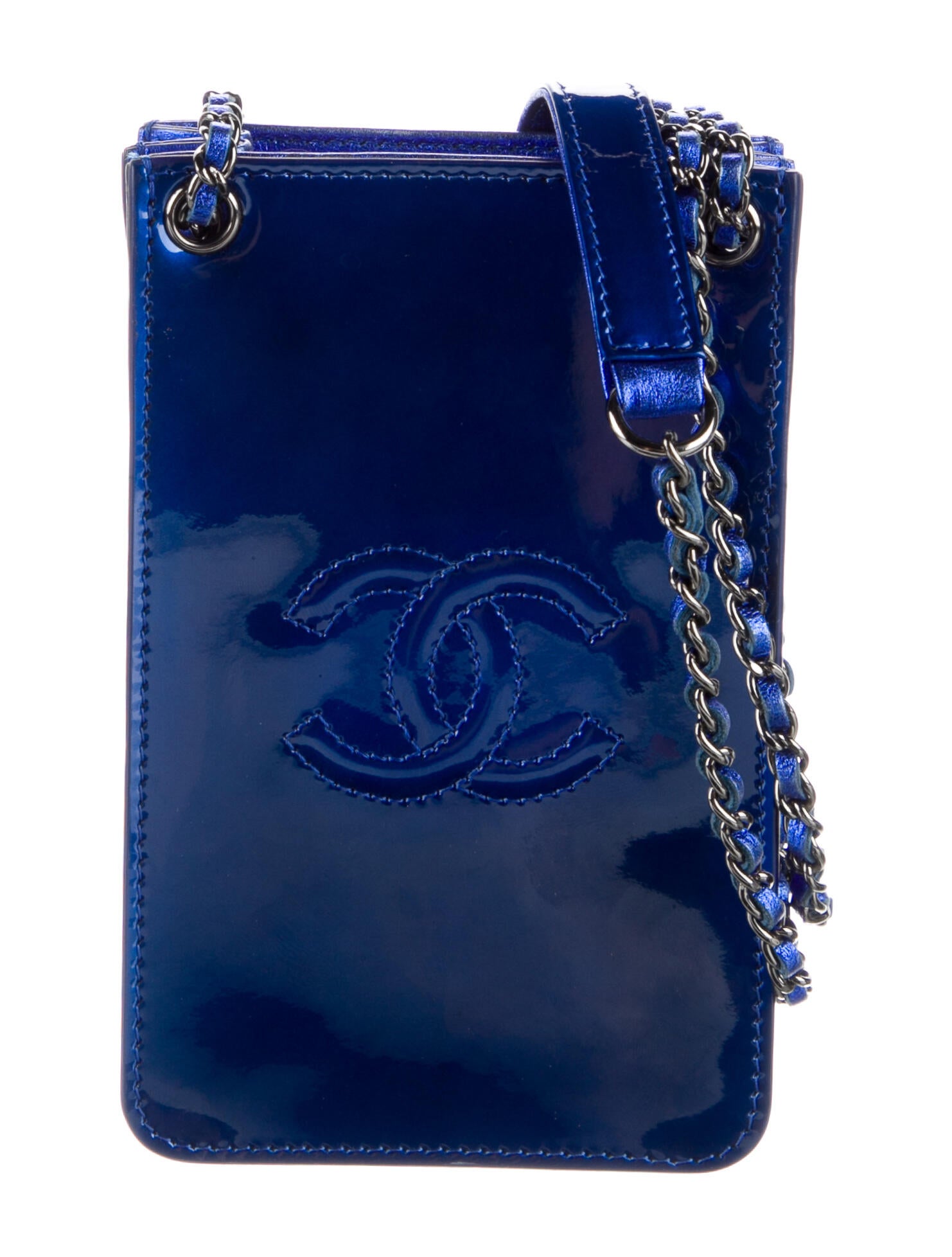 Chanel Vintage Metallic Crossbody Bag - Blue Crossbody Bags, Handbags ...