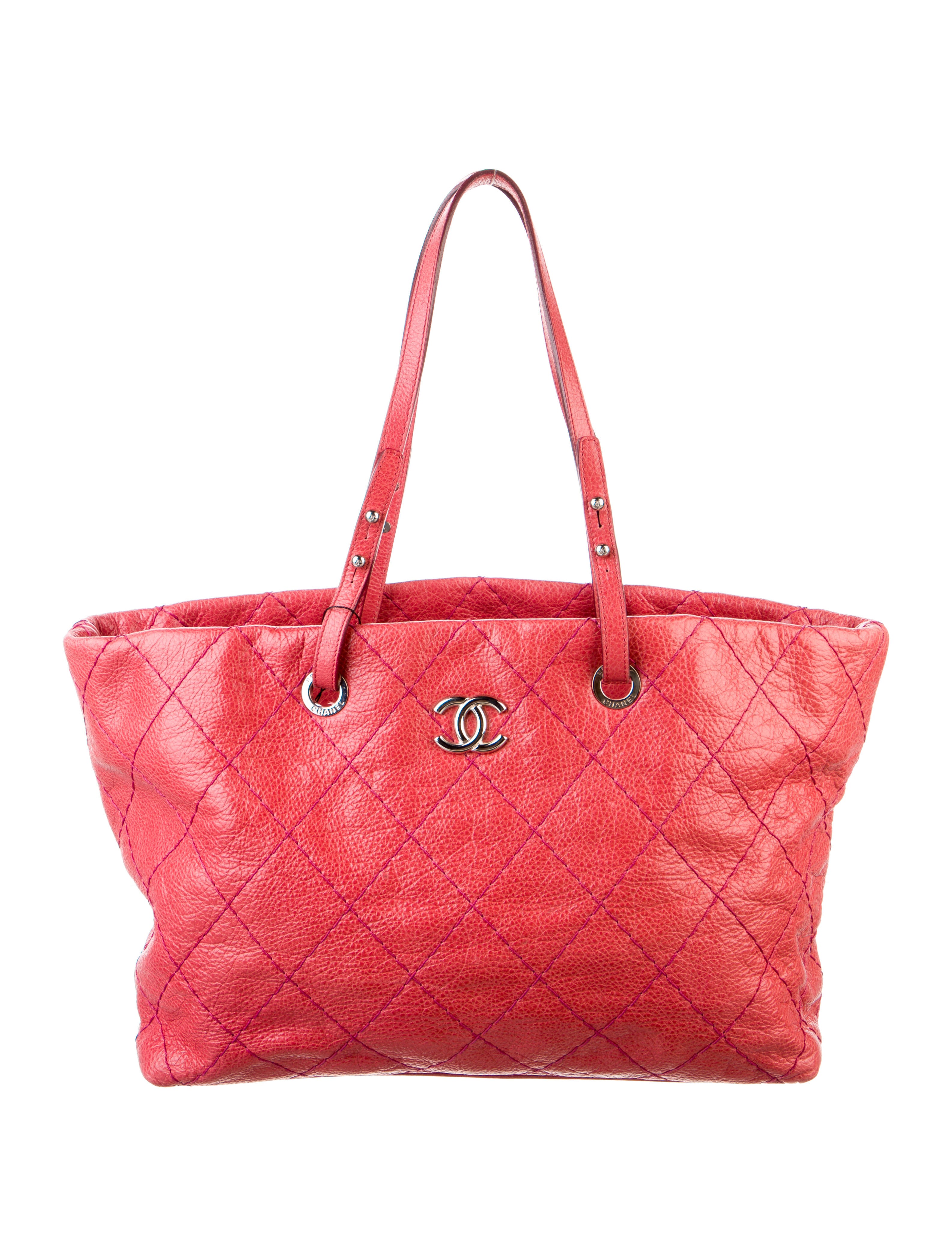 Chanel Caviar Grand Shopping Tote - Red Totes, Handbags - CHA314427 ...