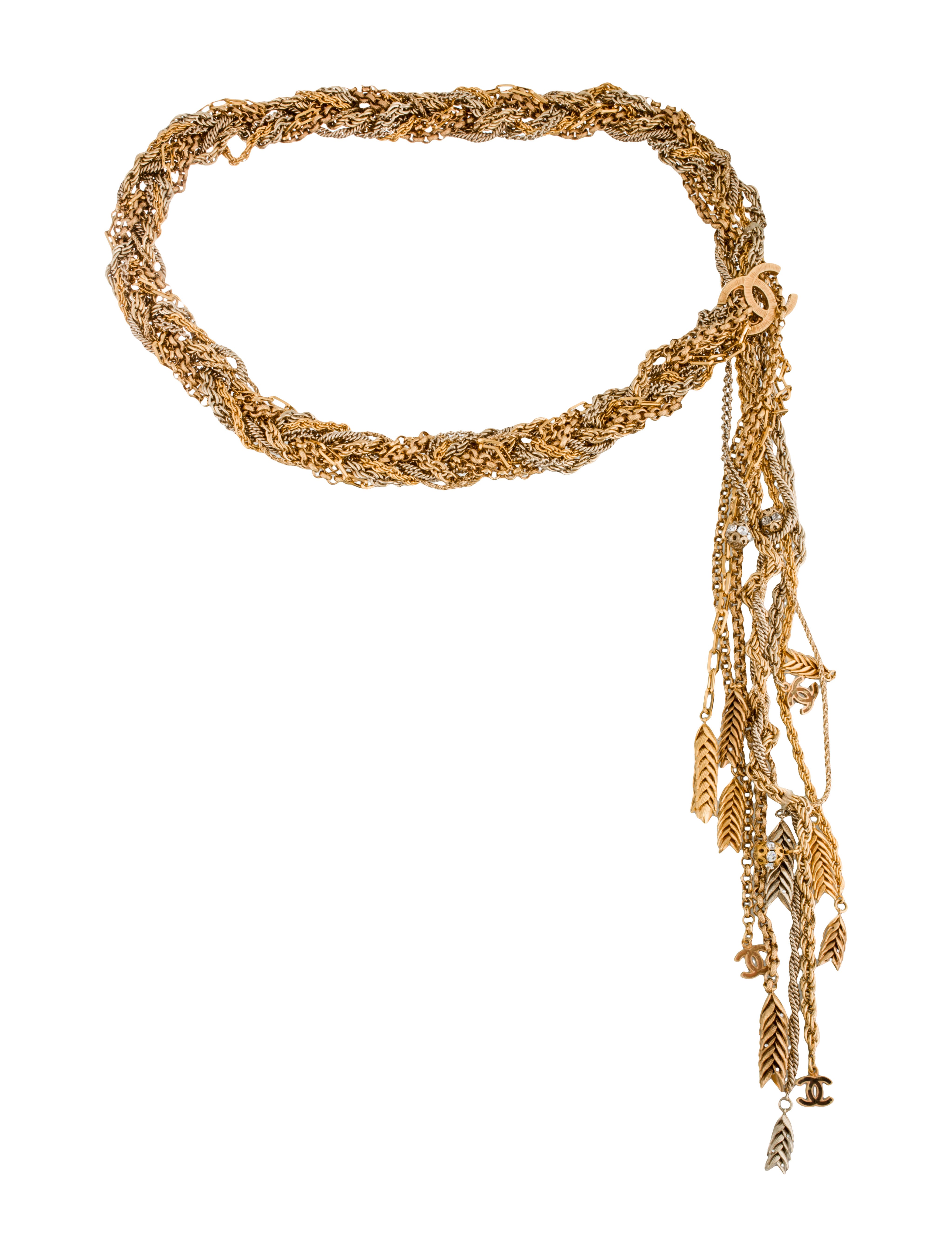 Chanel Braided Chain Belt - Gold Belts, Accessories - CHA82545 | The ...