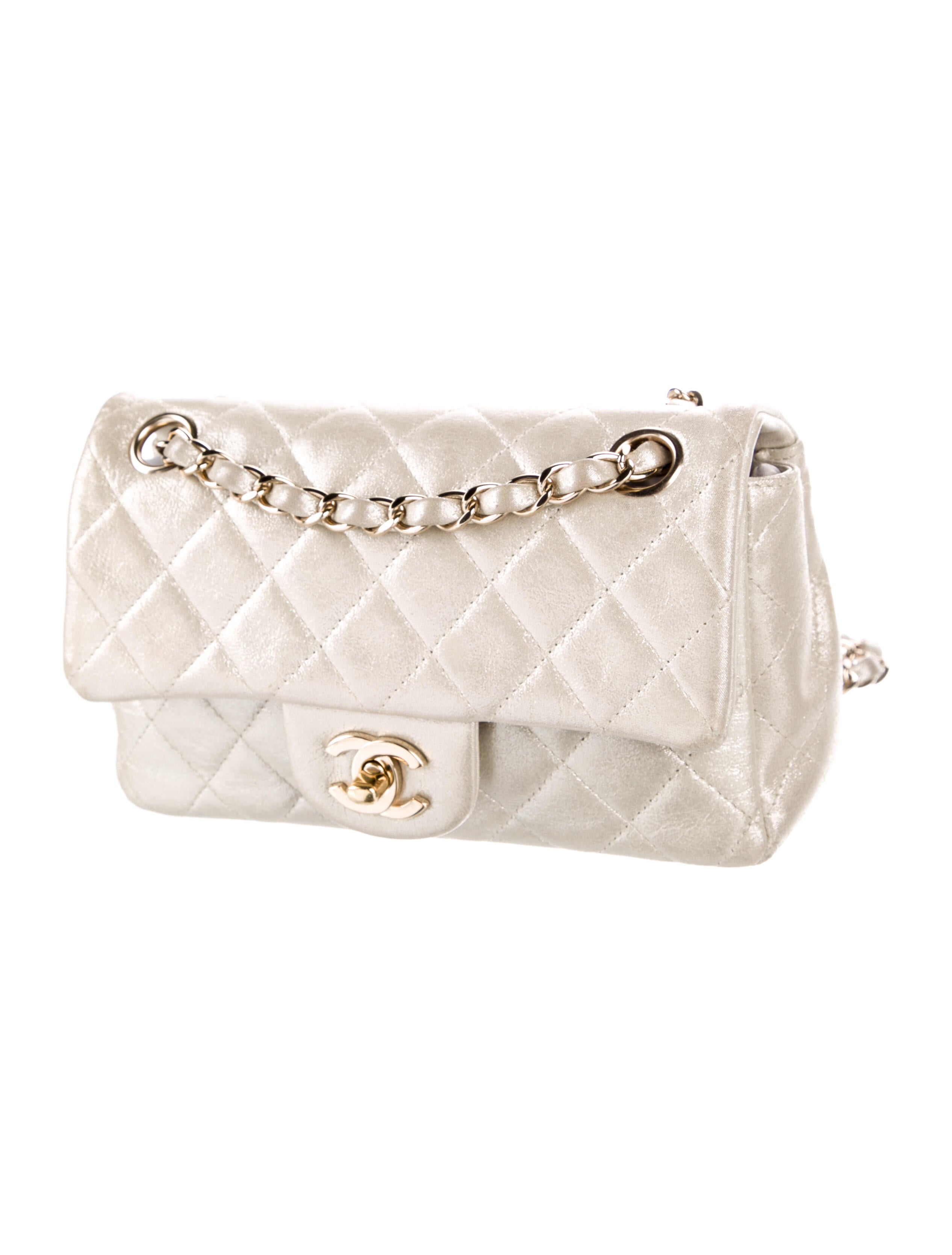 Chanel Classic Metallic Rectangular Mini Flap Bag - Shoulder Bags ...