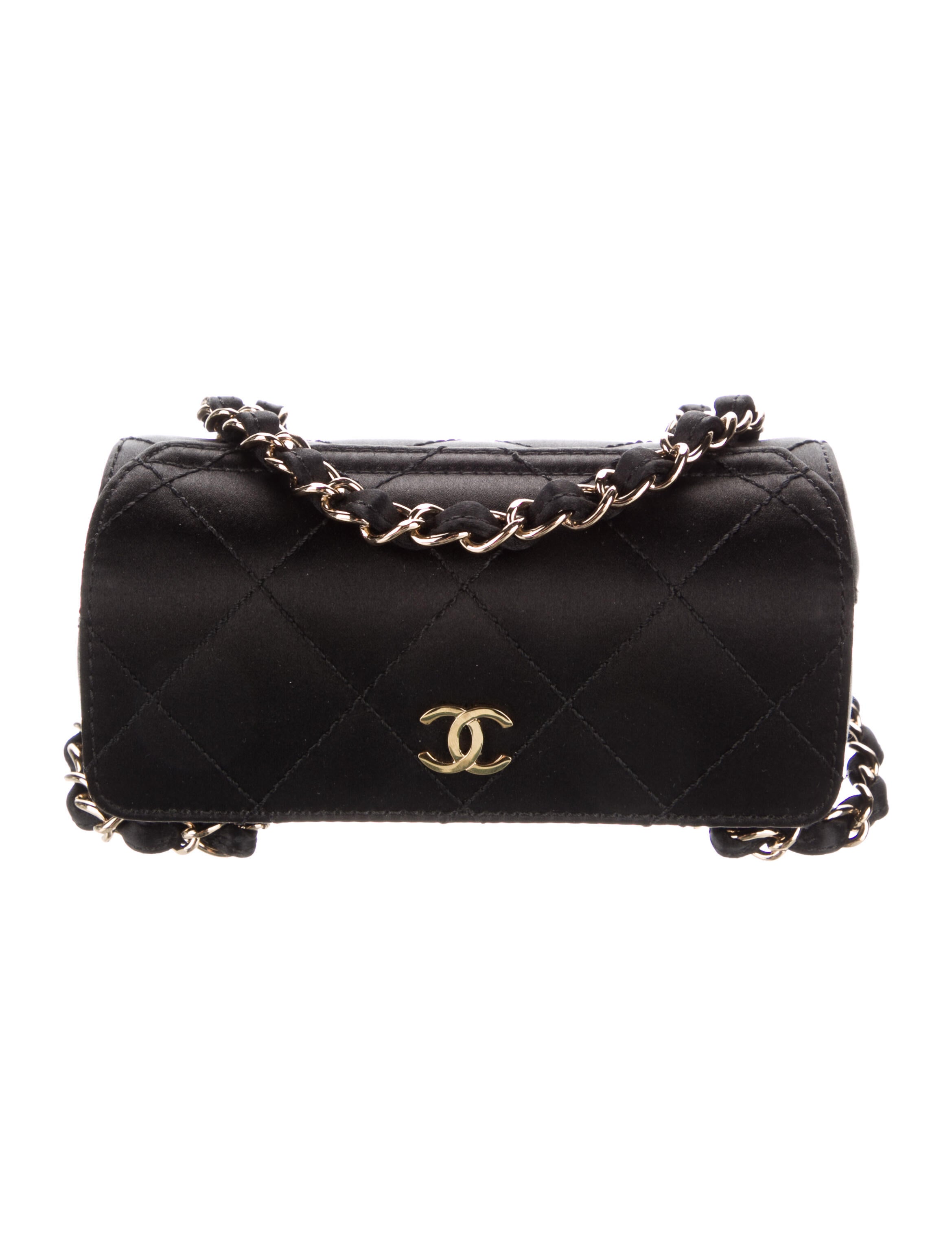Chanel Mini Square Flap Bag w/ Tags - Black Mini Bags, Handbags ...