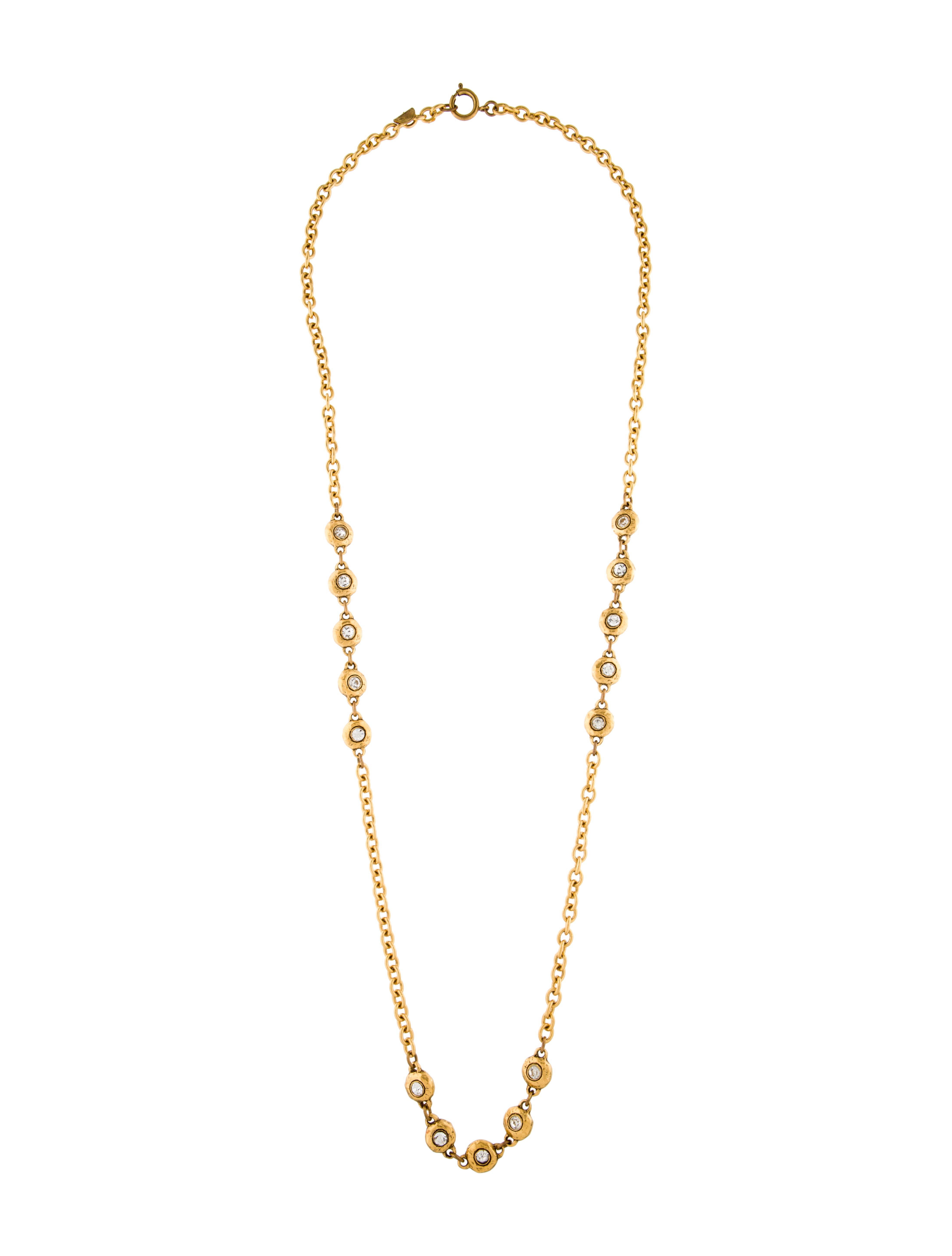 Hermès Vintage Horsebit Station Necklace - Sterling Silver Station ...