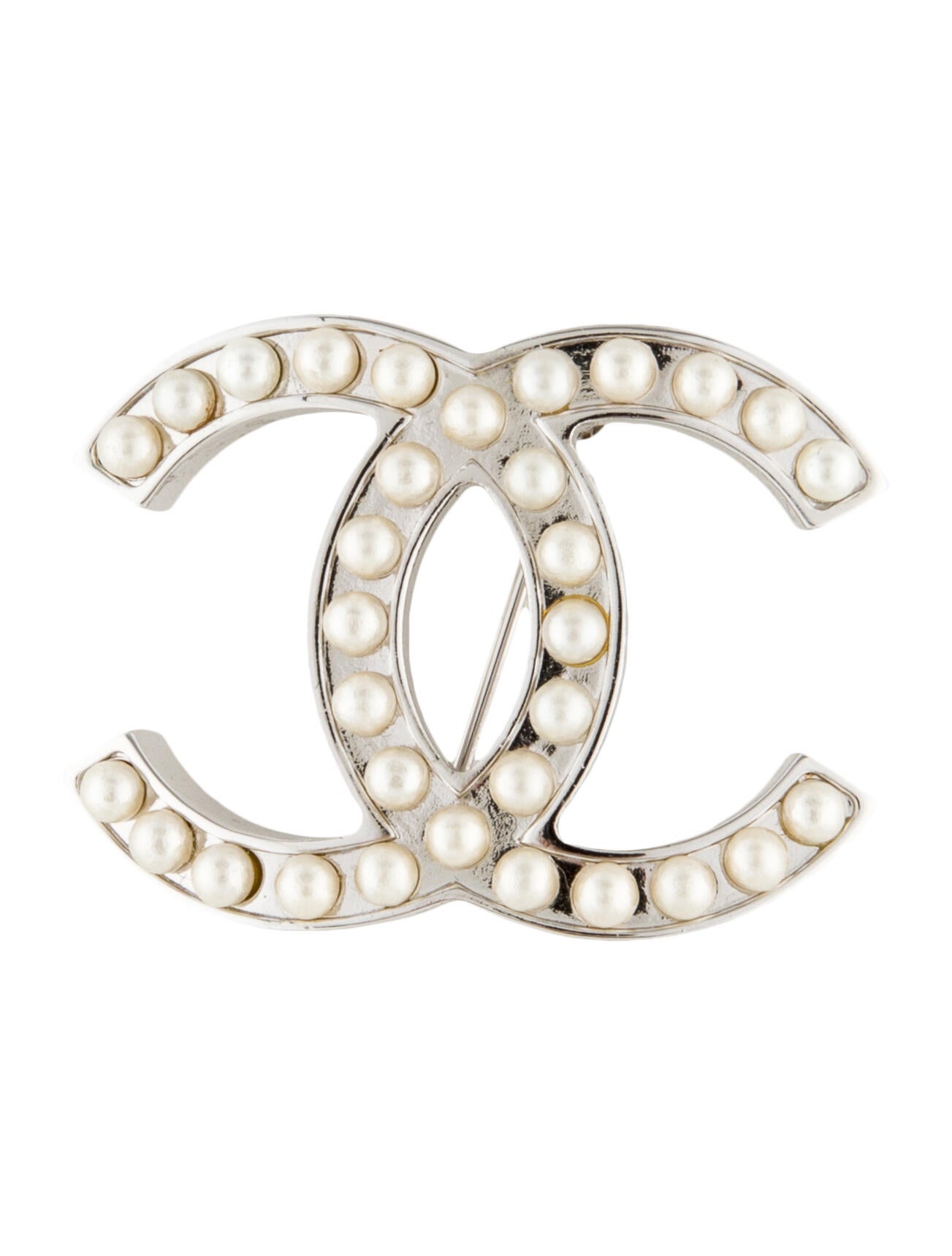 Chanel Tweed & Raffia Camélia Brooch - Blue, Silver-Tone Metal Pin ...