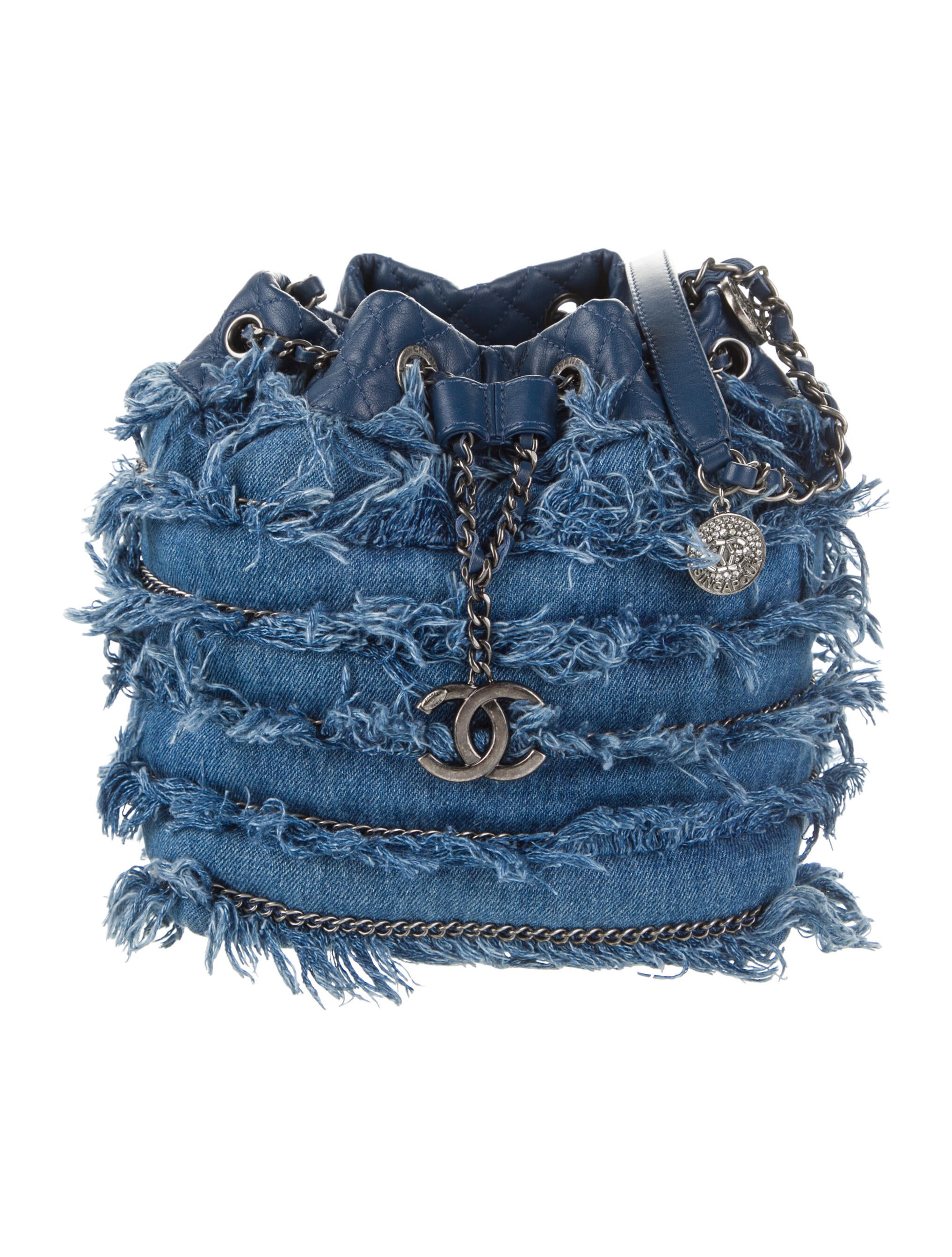 Chanel 2022 Denim Mood Bucket Bag - Black Bucket Bags, Handbags ...